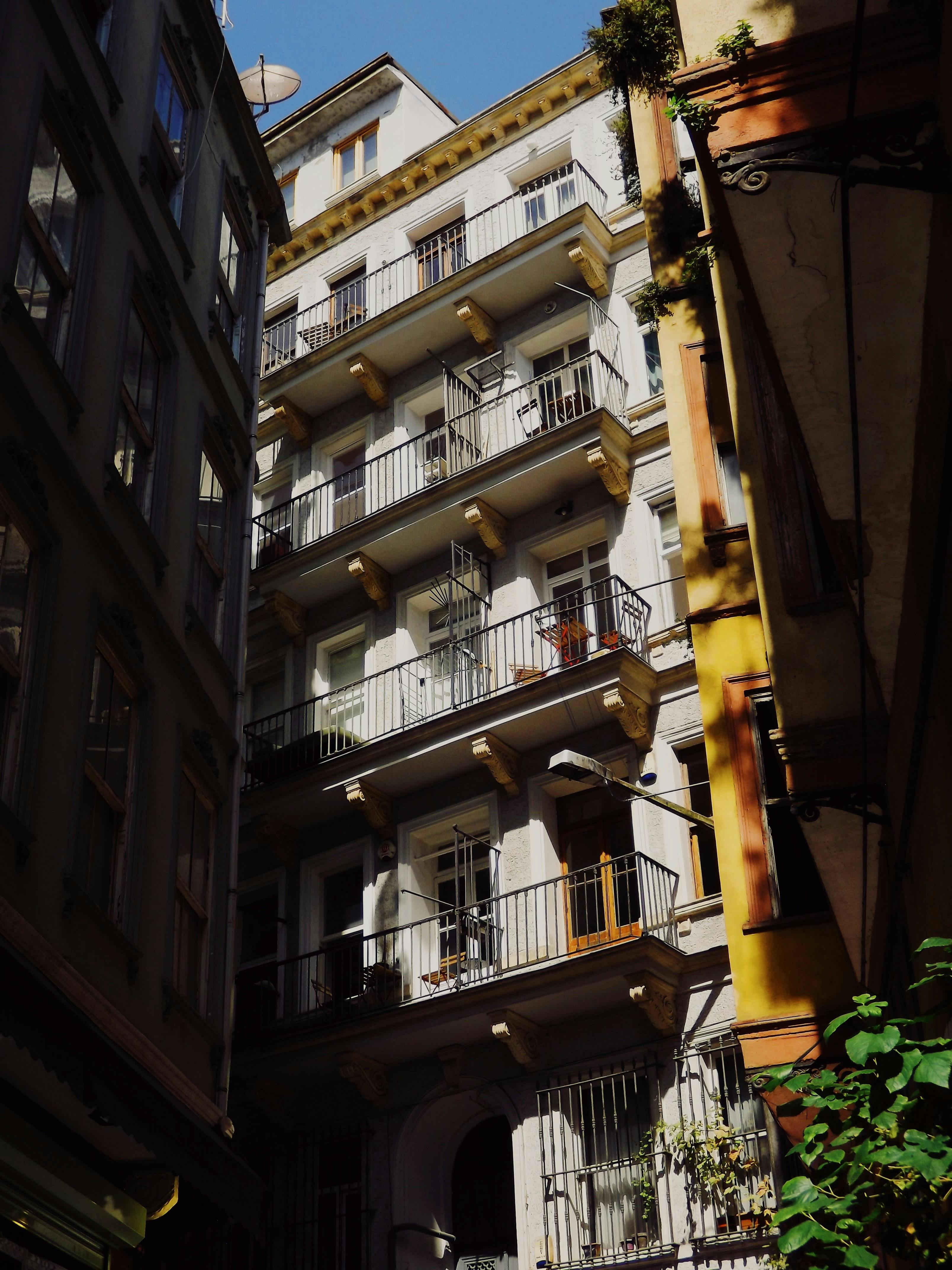 Apartment Building with Balconies · Free Stock Photo