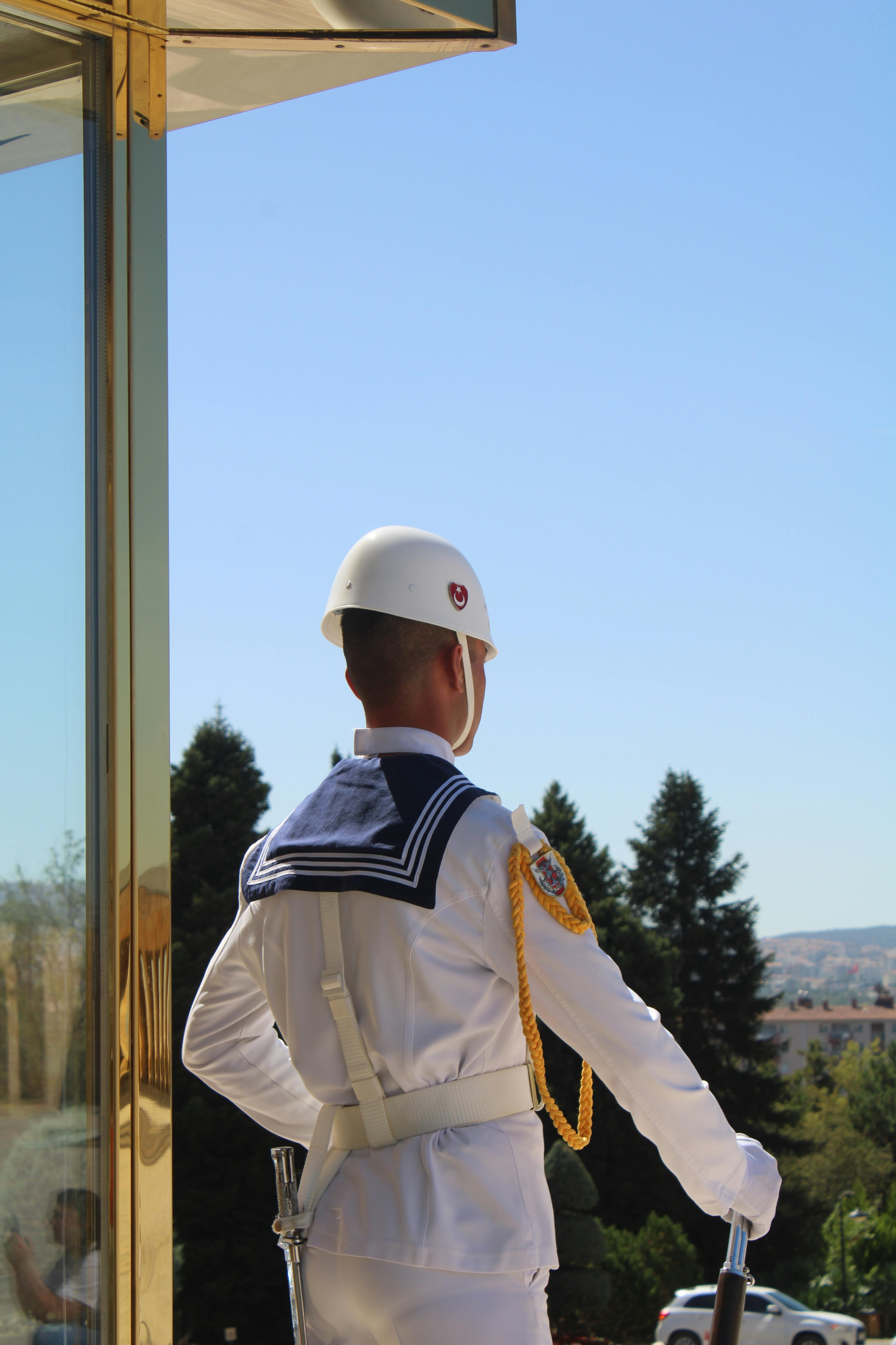 Honor Guard in the White Uniform of the Turkish Naval Forces · Free ...