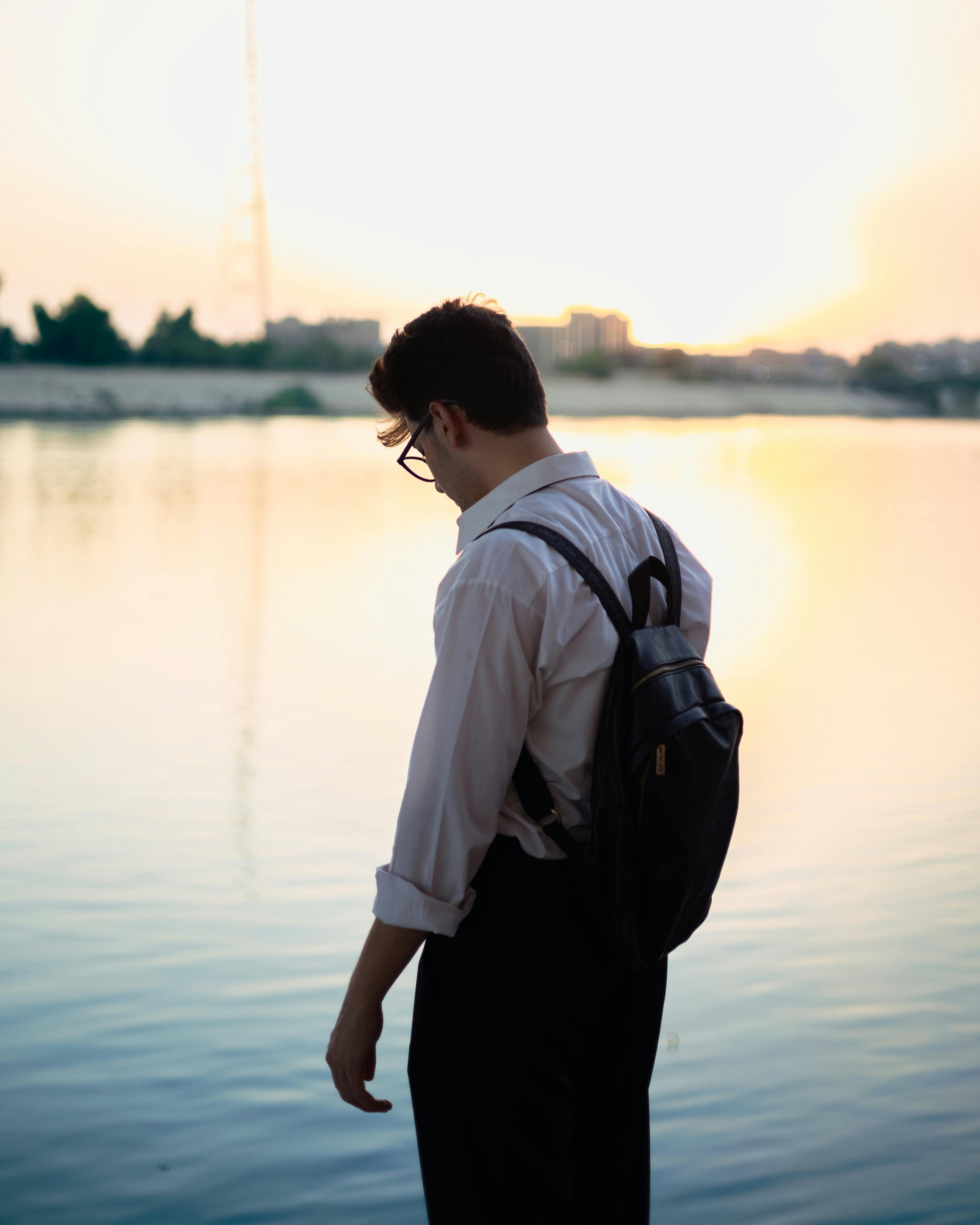 Man Carrying a Backpack · Free Stock Photo