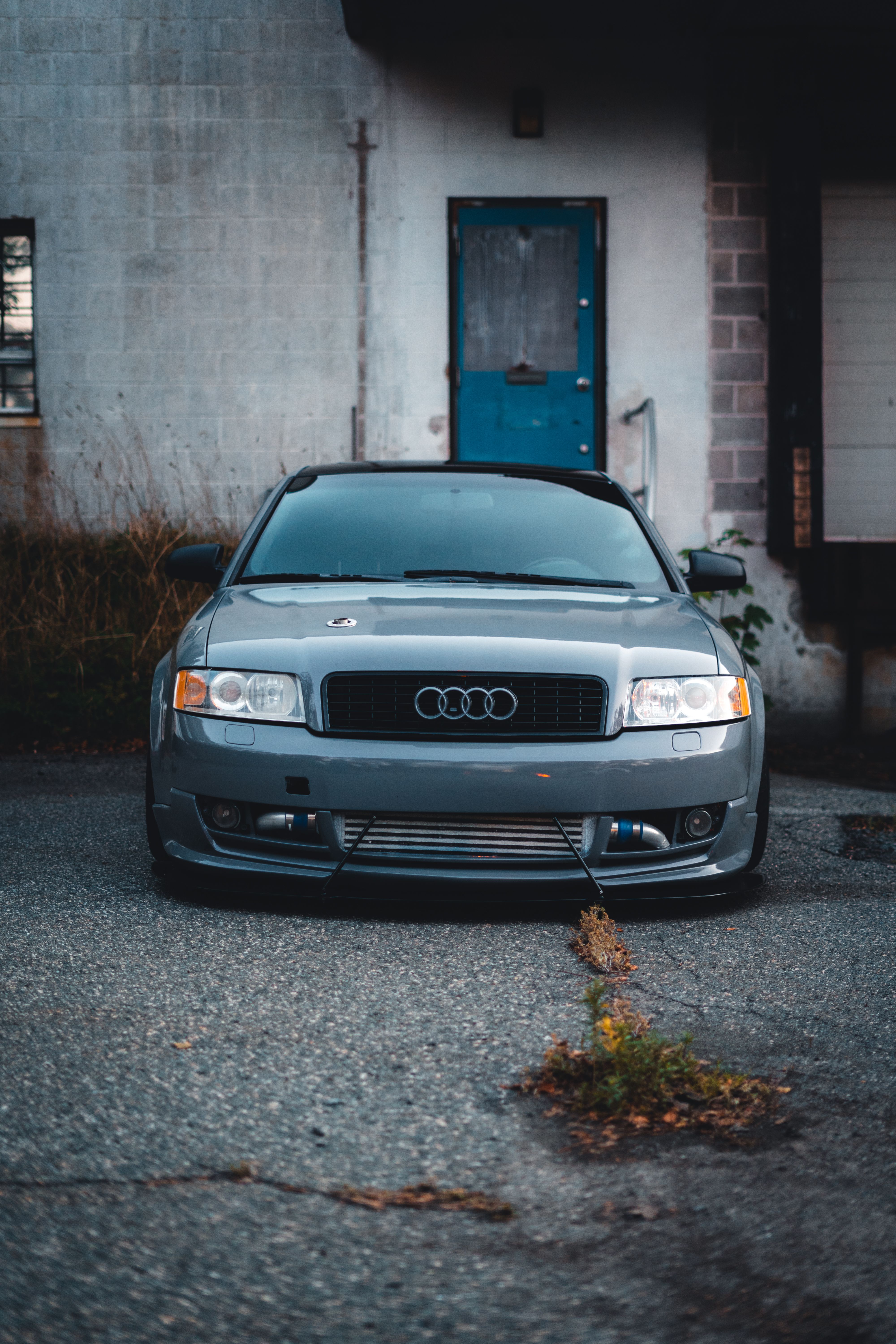 Gray Car Parked on Concrete Pavement · Free Stock Photo
