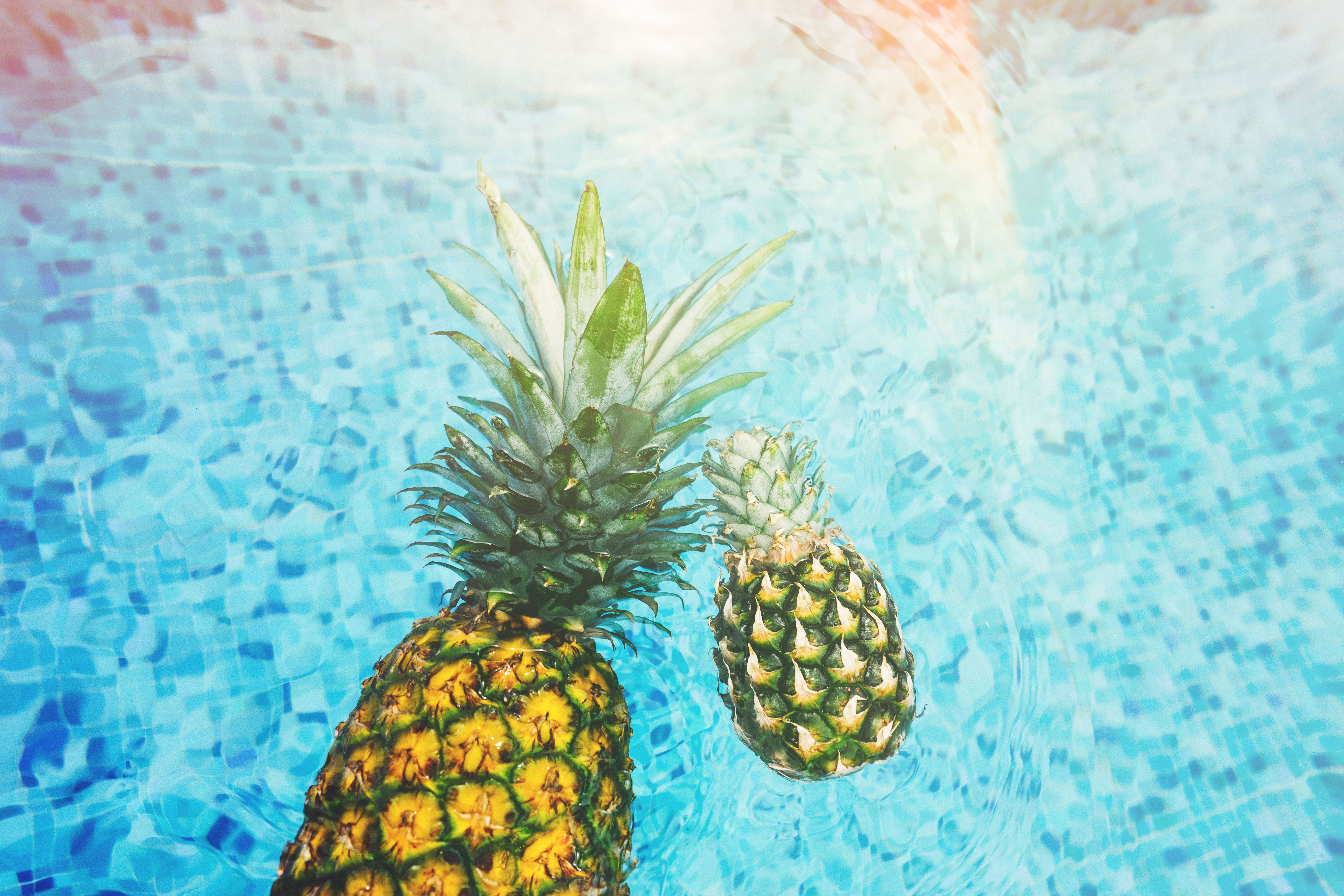 Pineapple in the Middle of the Seashore · Free Stock Photo