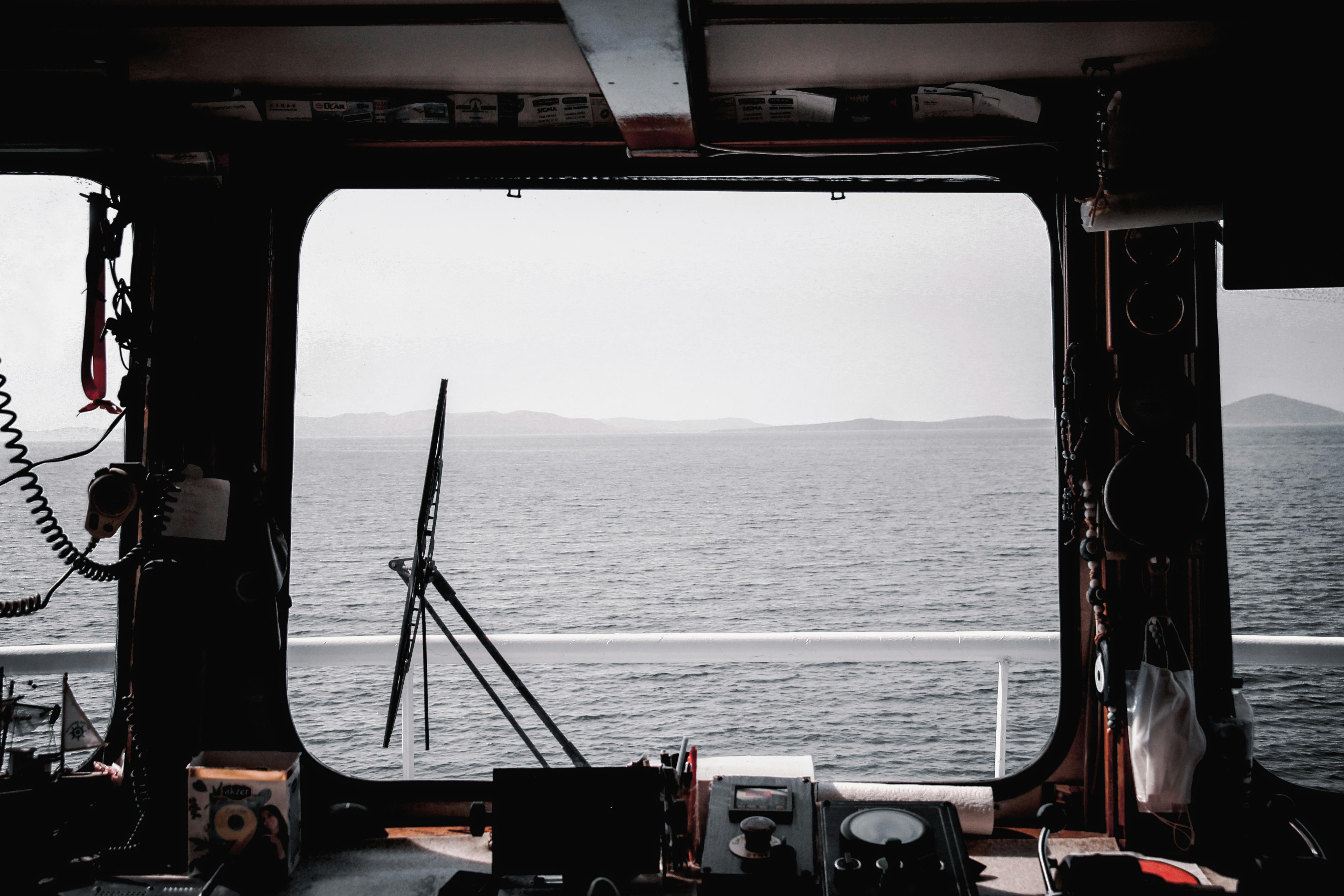 Interior of Pilothouse in Ship · Free Stock Photo