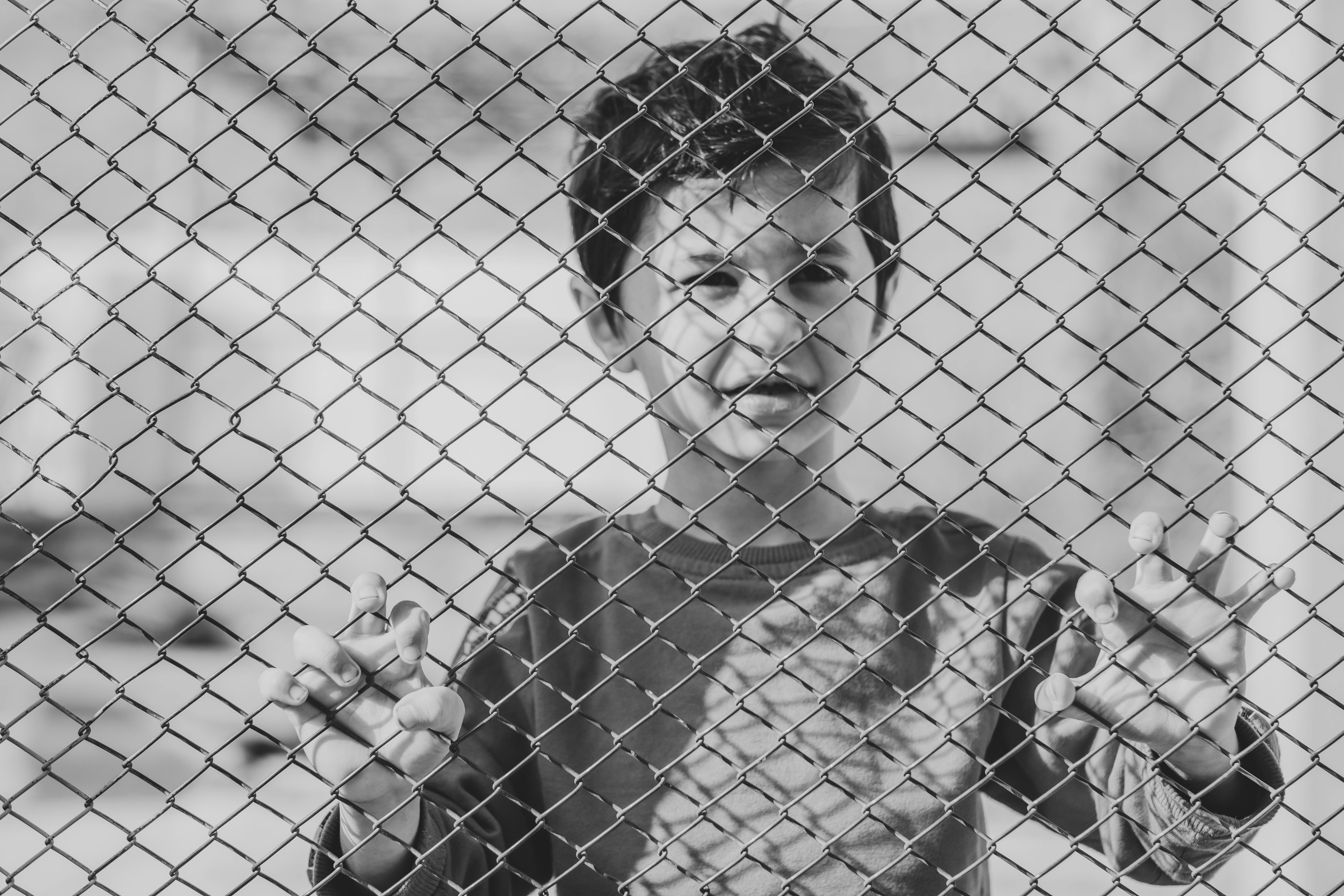 Grayscale Photo of a Girl Crying · Free Stock Photo