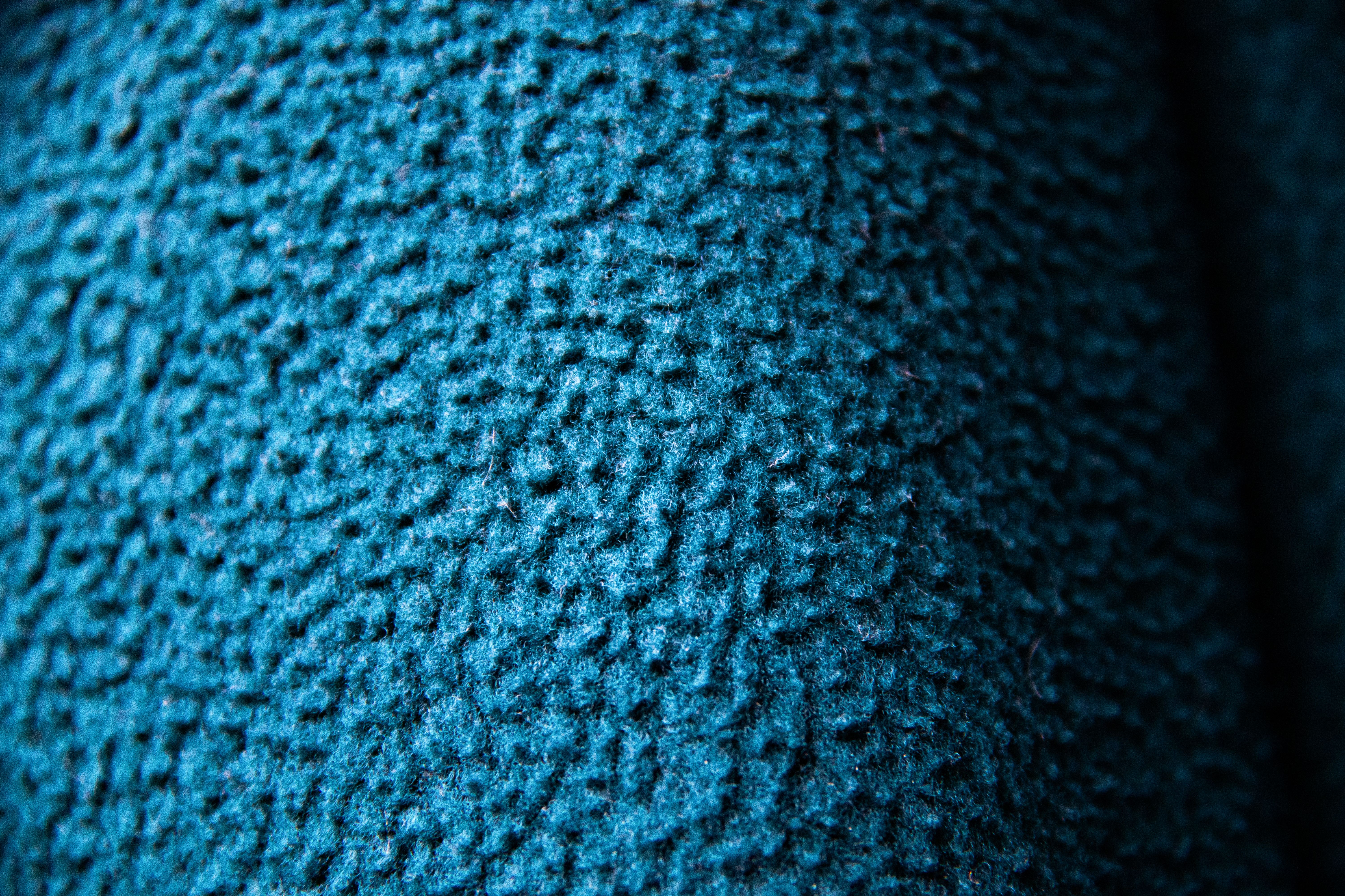 Close-up of a Blue Fabric Texture · Free Stock Photo