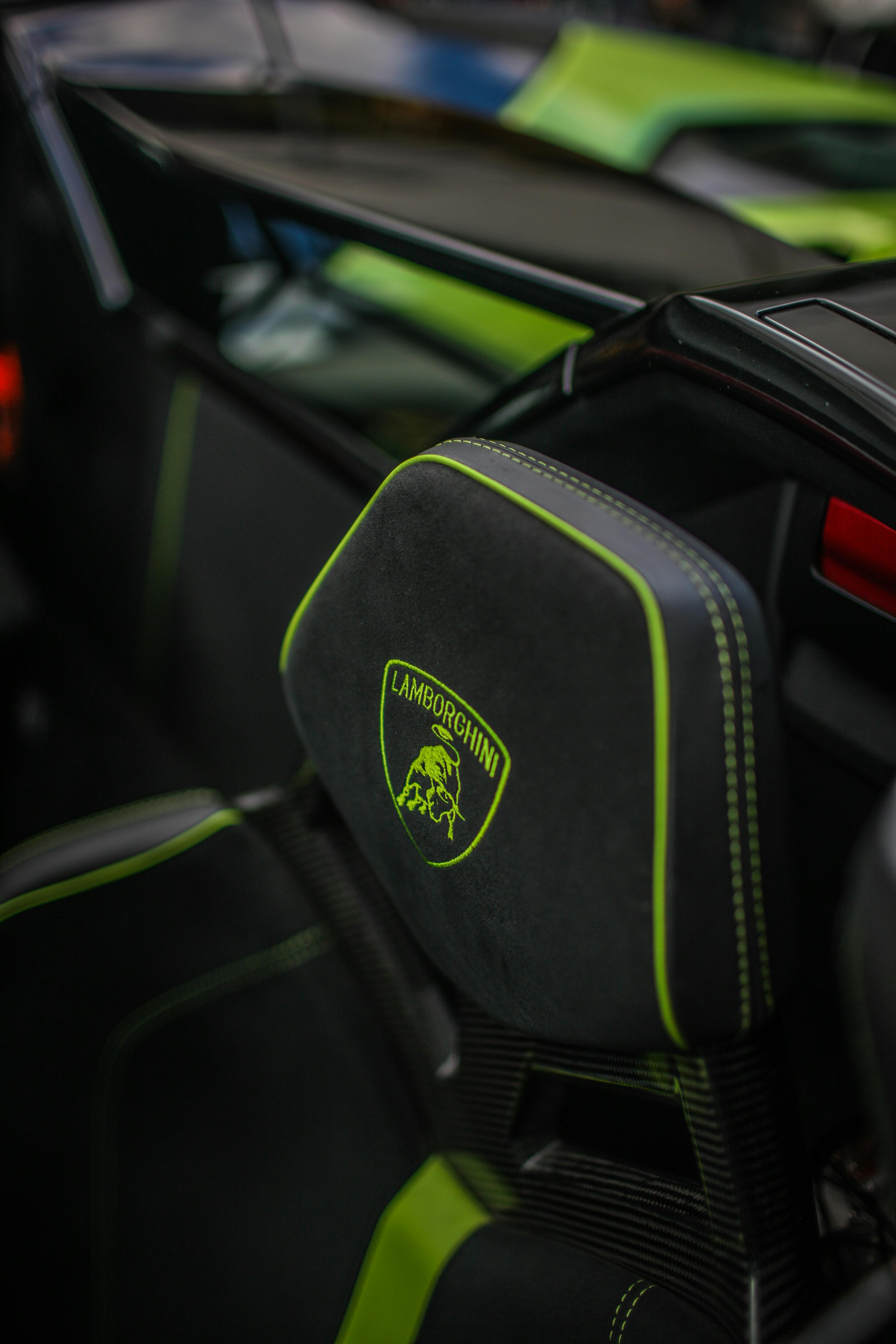 Close-up of the Logo on the Car Seat · Free Stock Photo