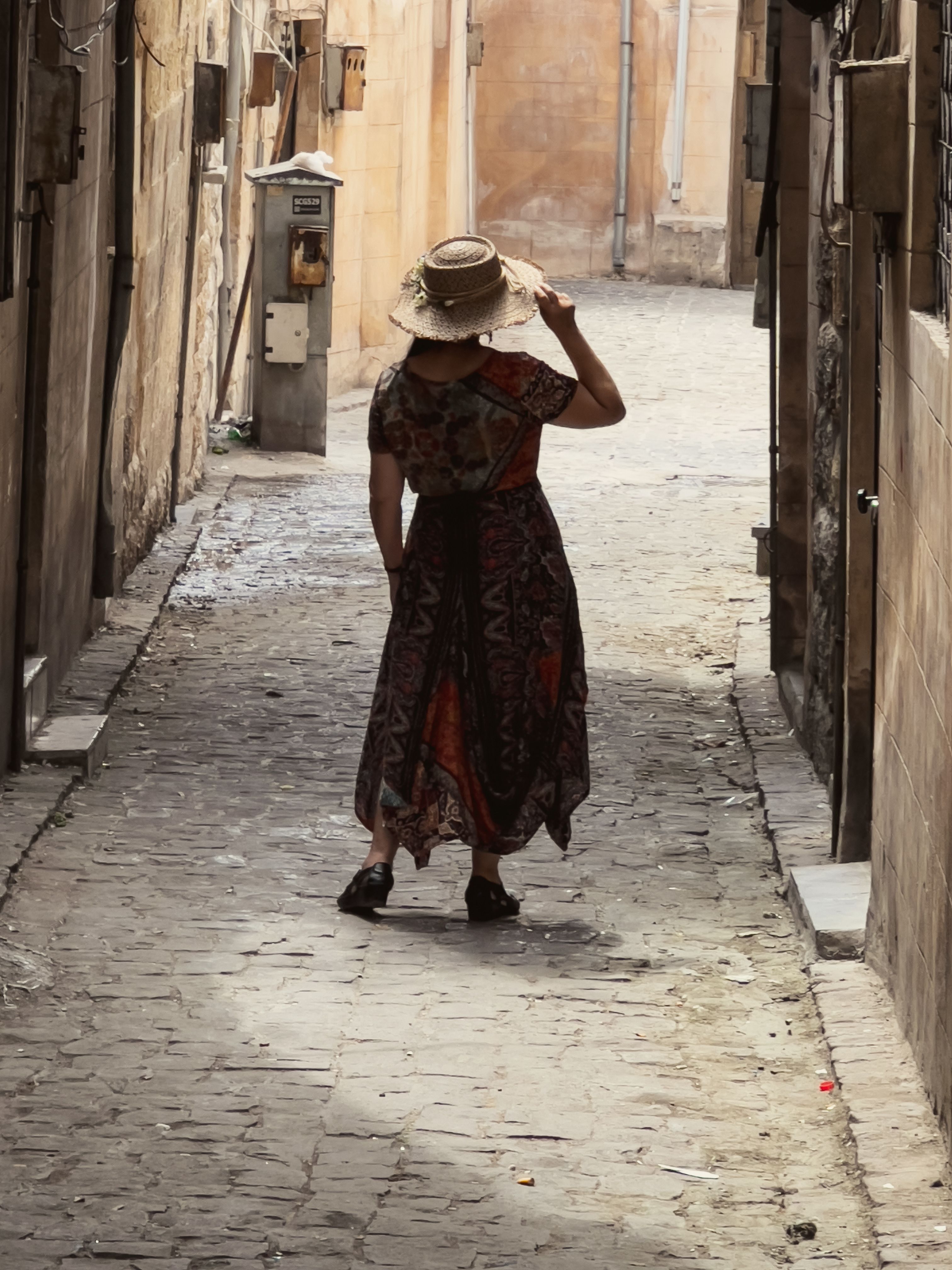Back View of Woman in Apron · Free Stock Photo