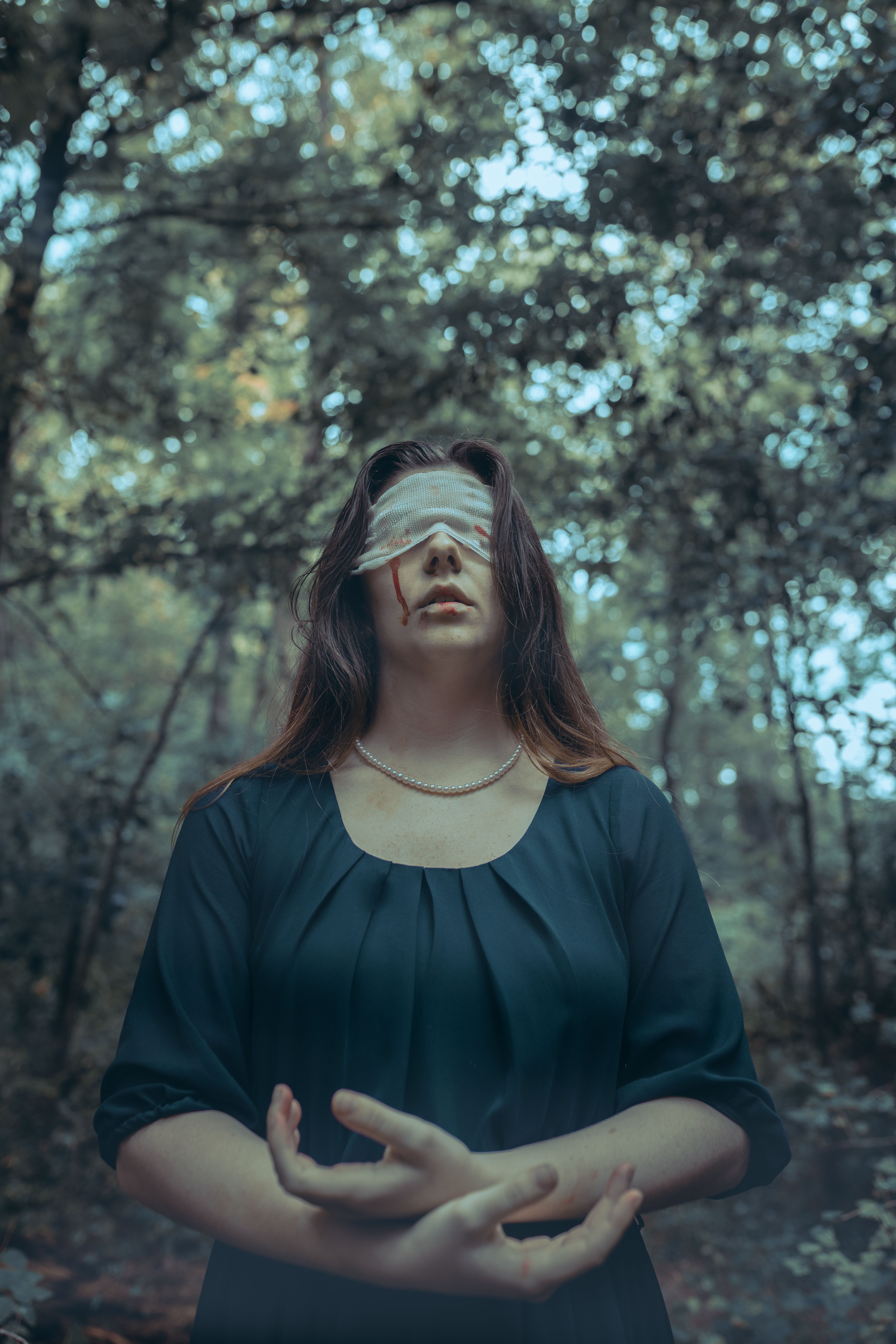 Portrait of Woman with Eyeband · Free Stock Photo