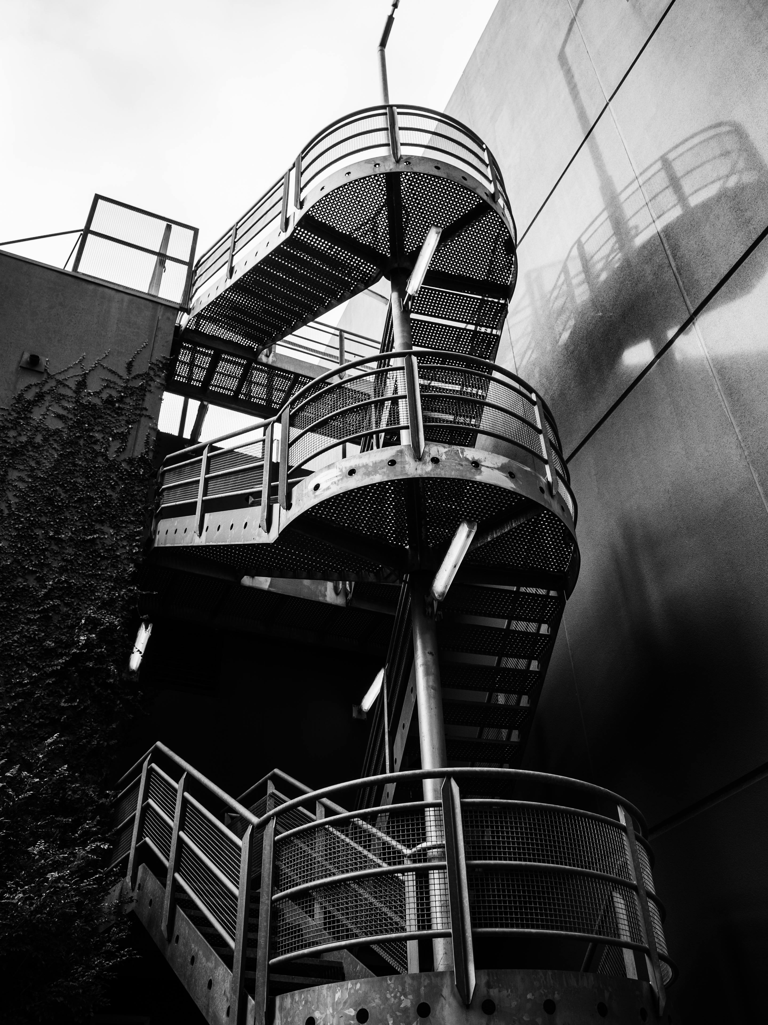 Grayscale Photo of Building · Free Stock Photo