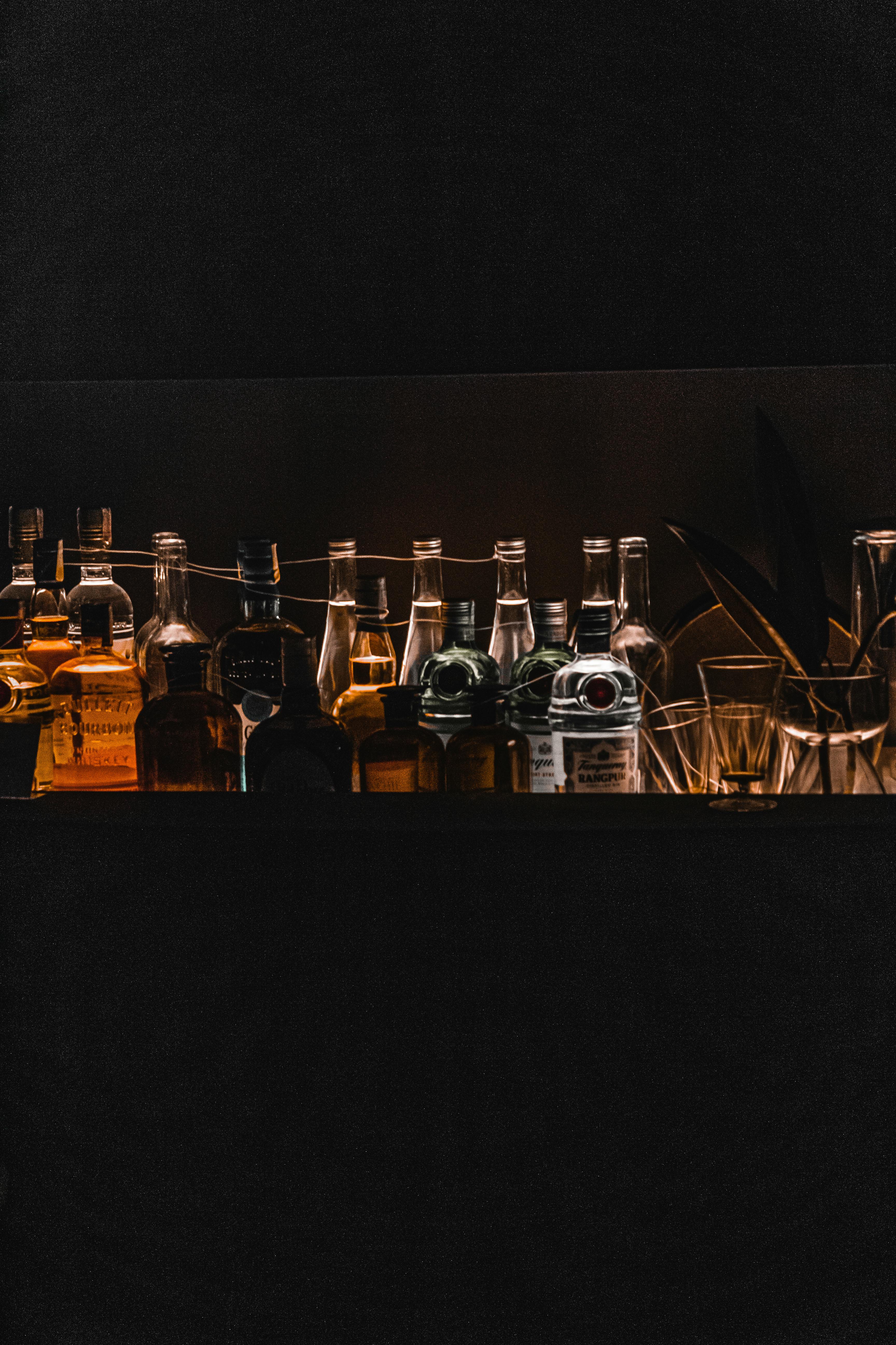 Assorted Bottles of Alcoholic Beverage · Free Stock Photo