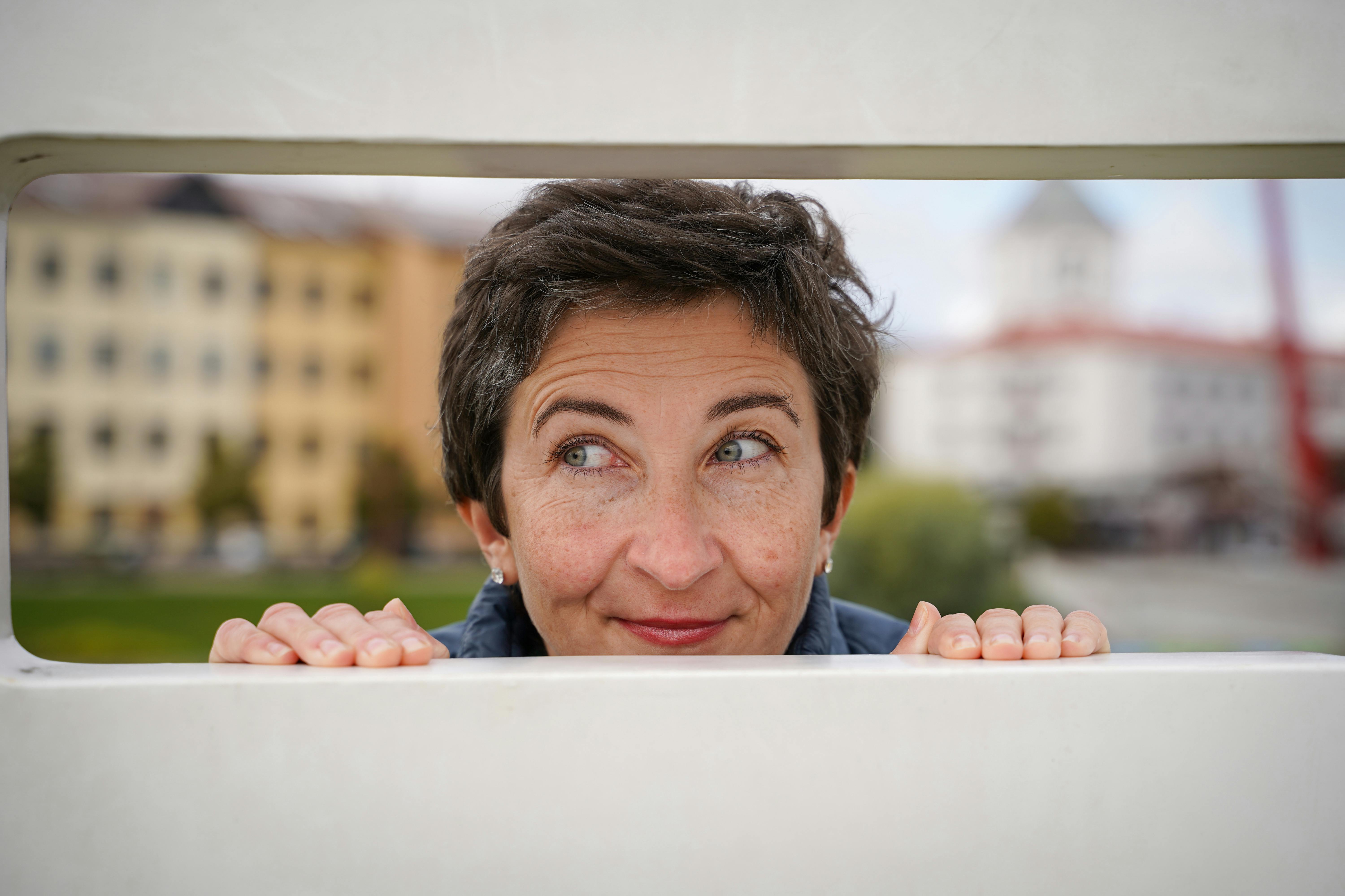 Close-Up Photo of a Woman Looking Sideways · Free Stock Photo