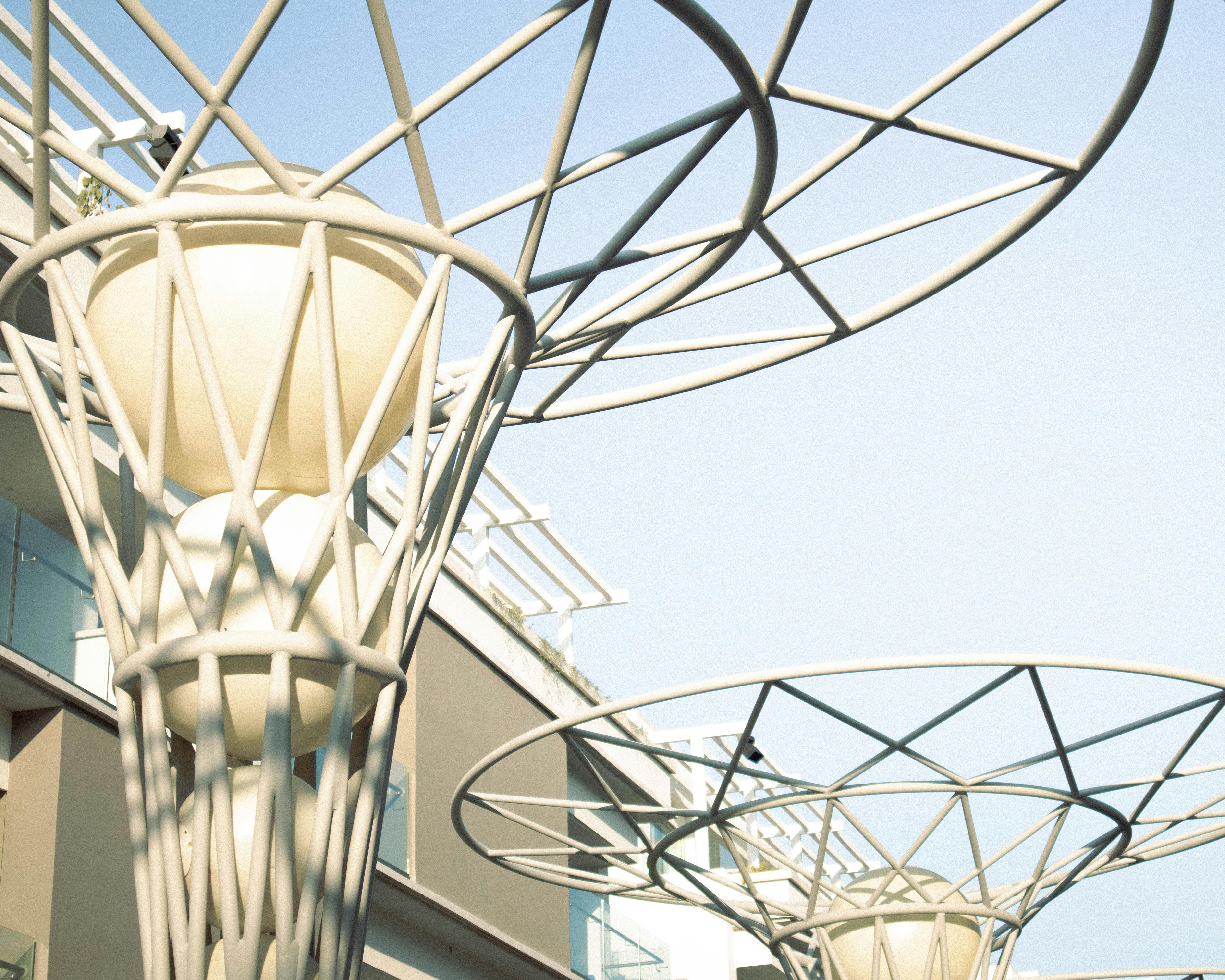 Modern Lamps Construction Outdoors · Free Stock Photo