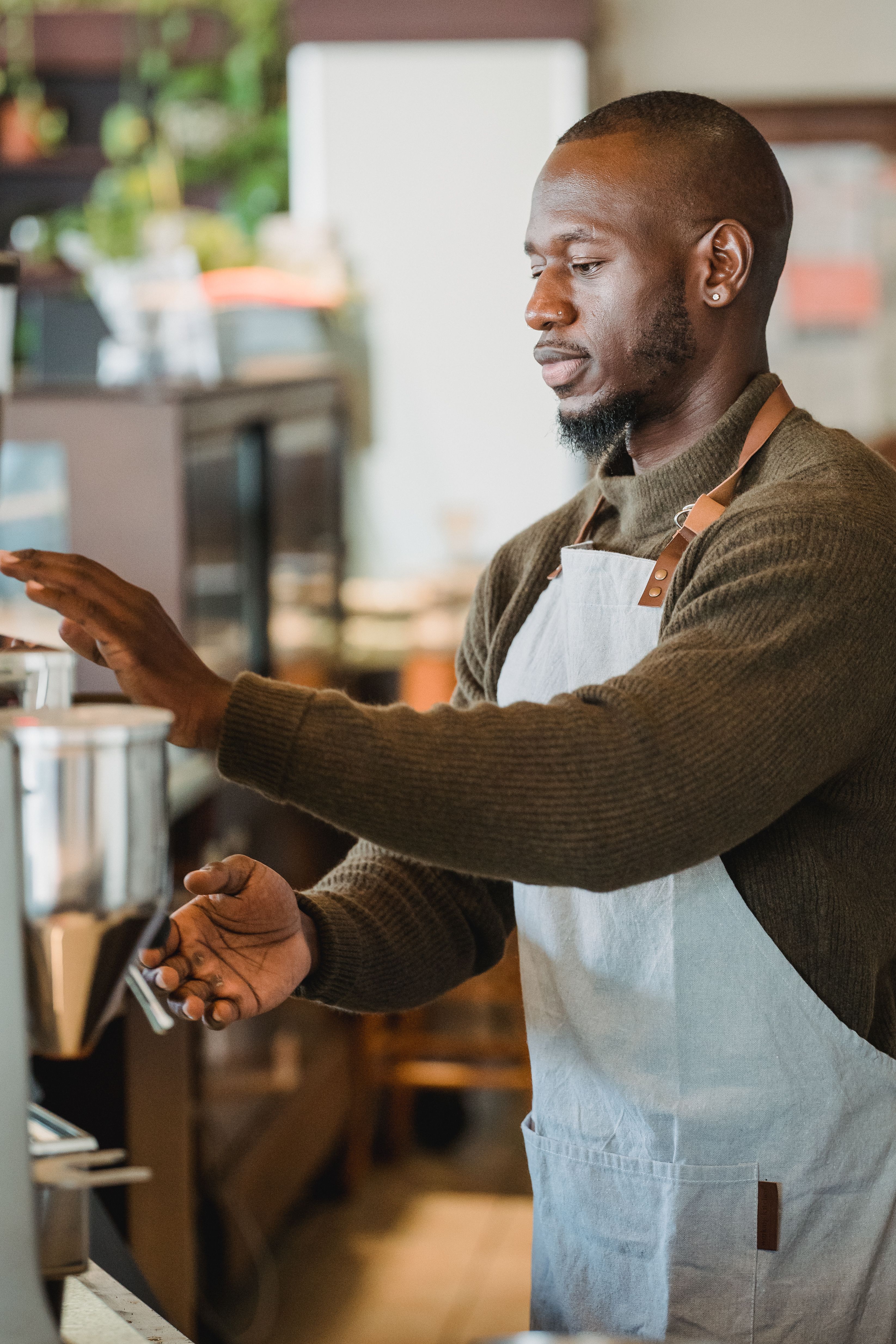 Bartender Preparing Coffee · Free Stock Photo