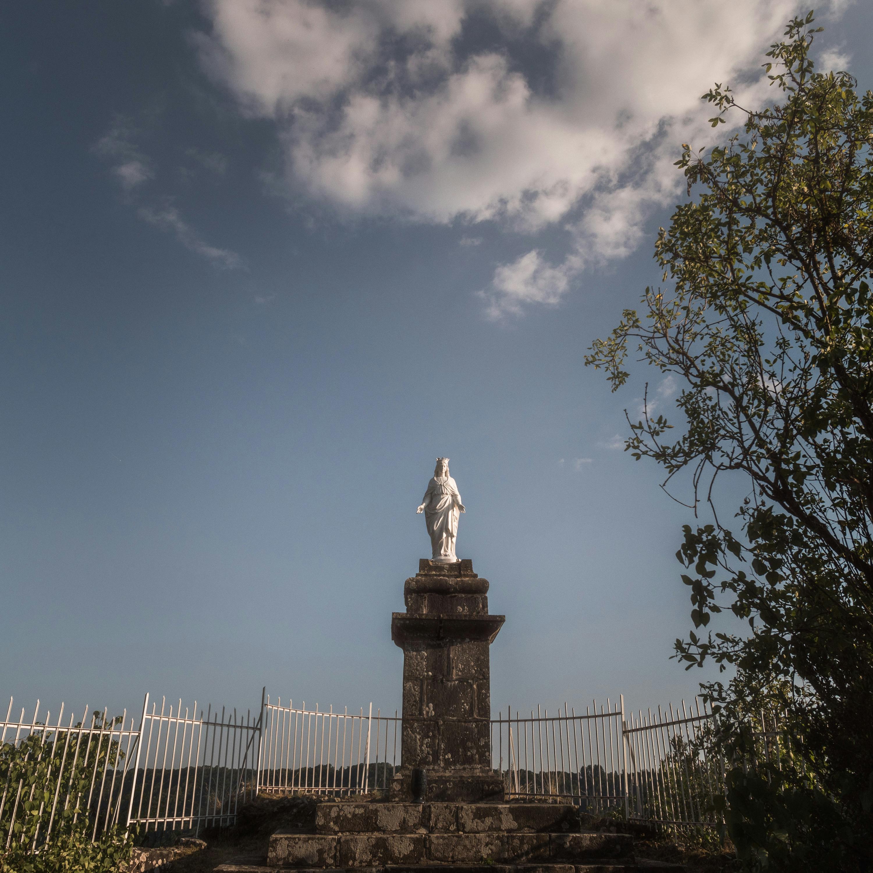Statue and Barriers behind · Free Stock Photo