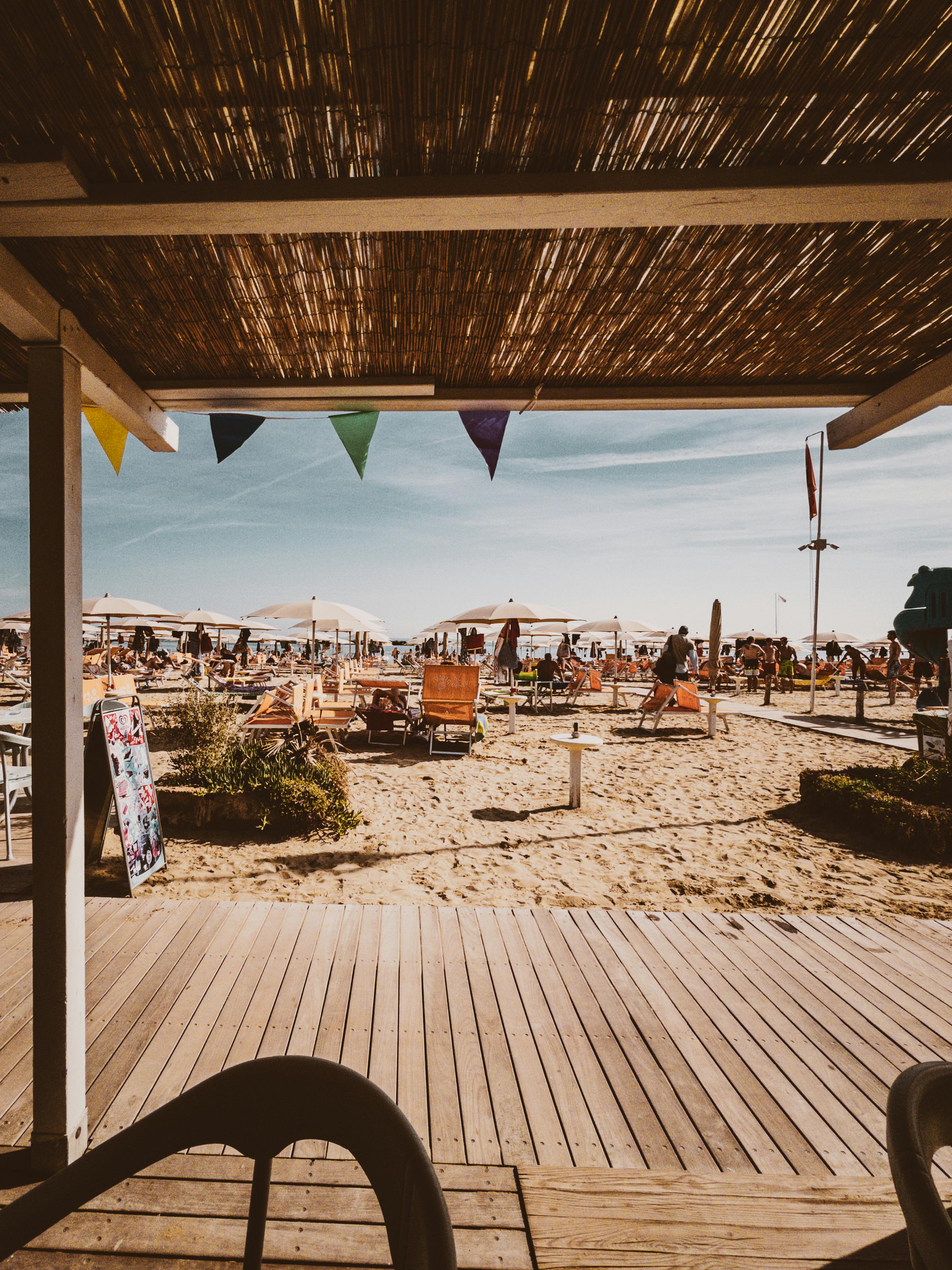 Cocktail Bar on Beach under Trees · Free Stock Photo