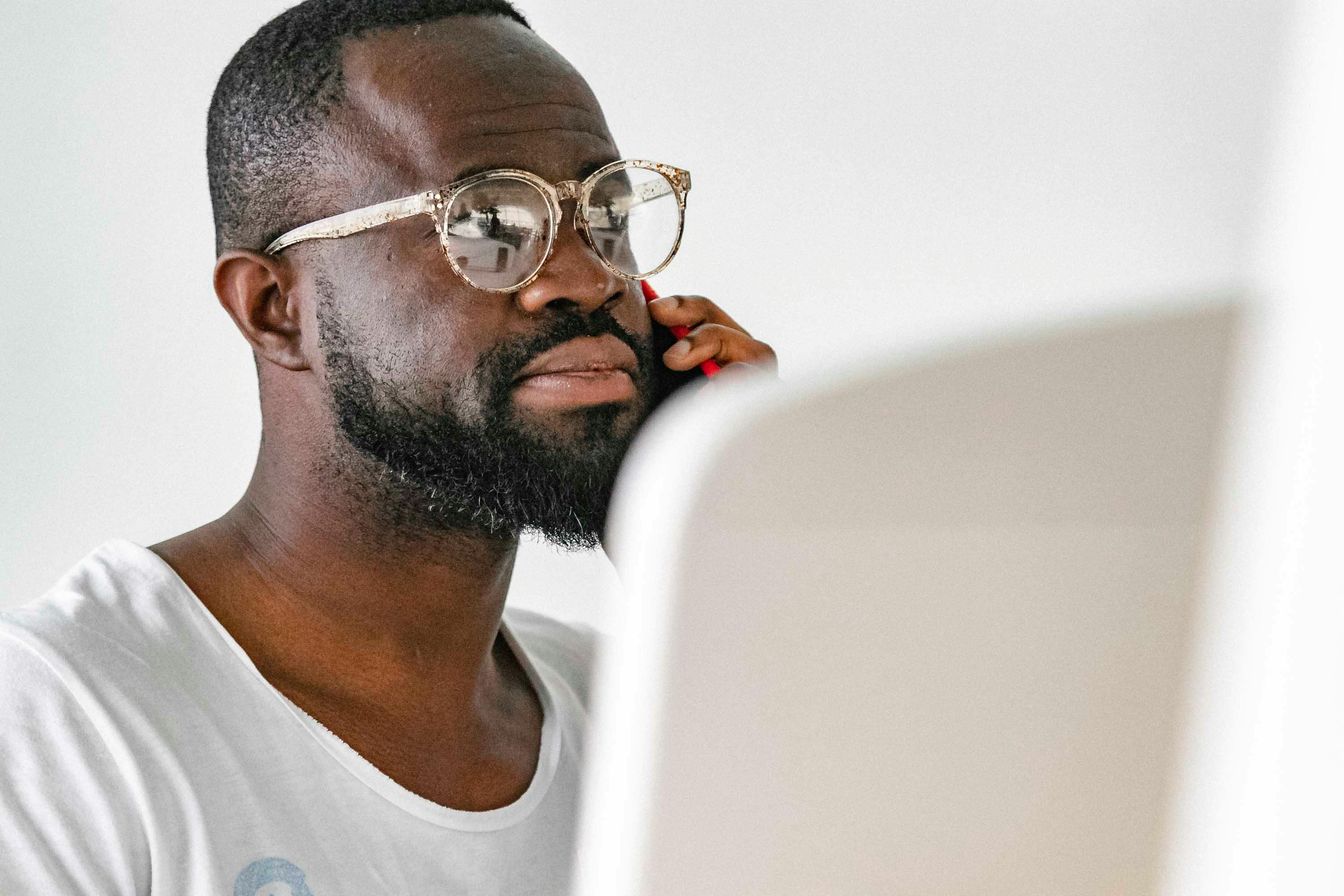 Man on a Video Call · Free Stock Photo