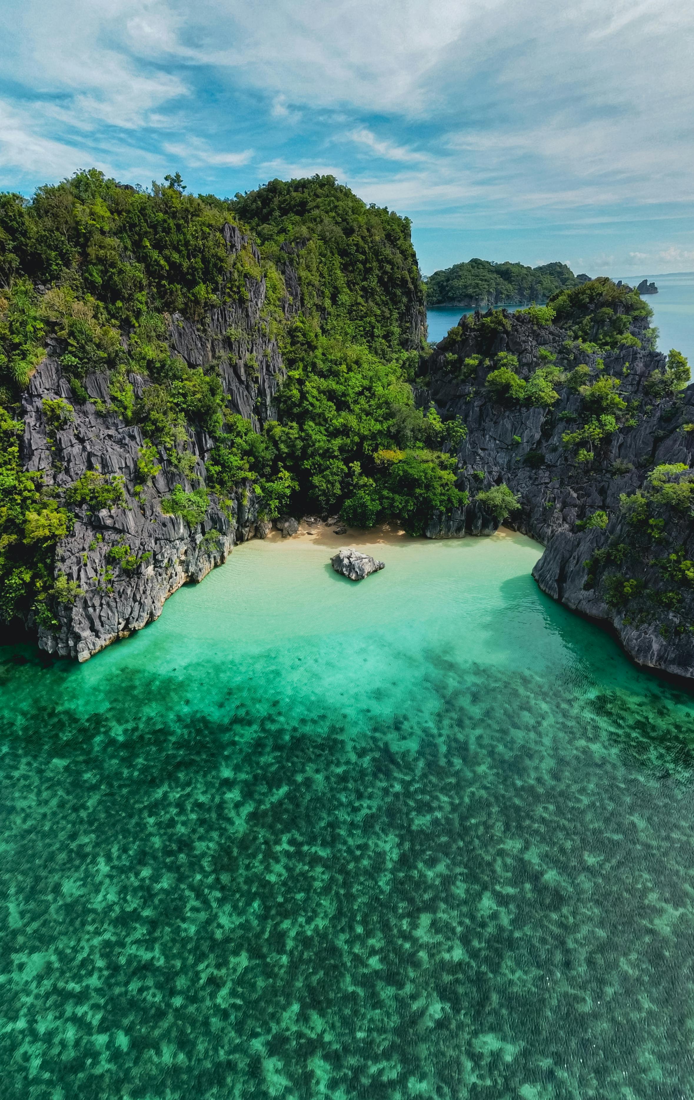 Scenic Seacoast with a Cliff · Free Stock Photo