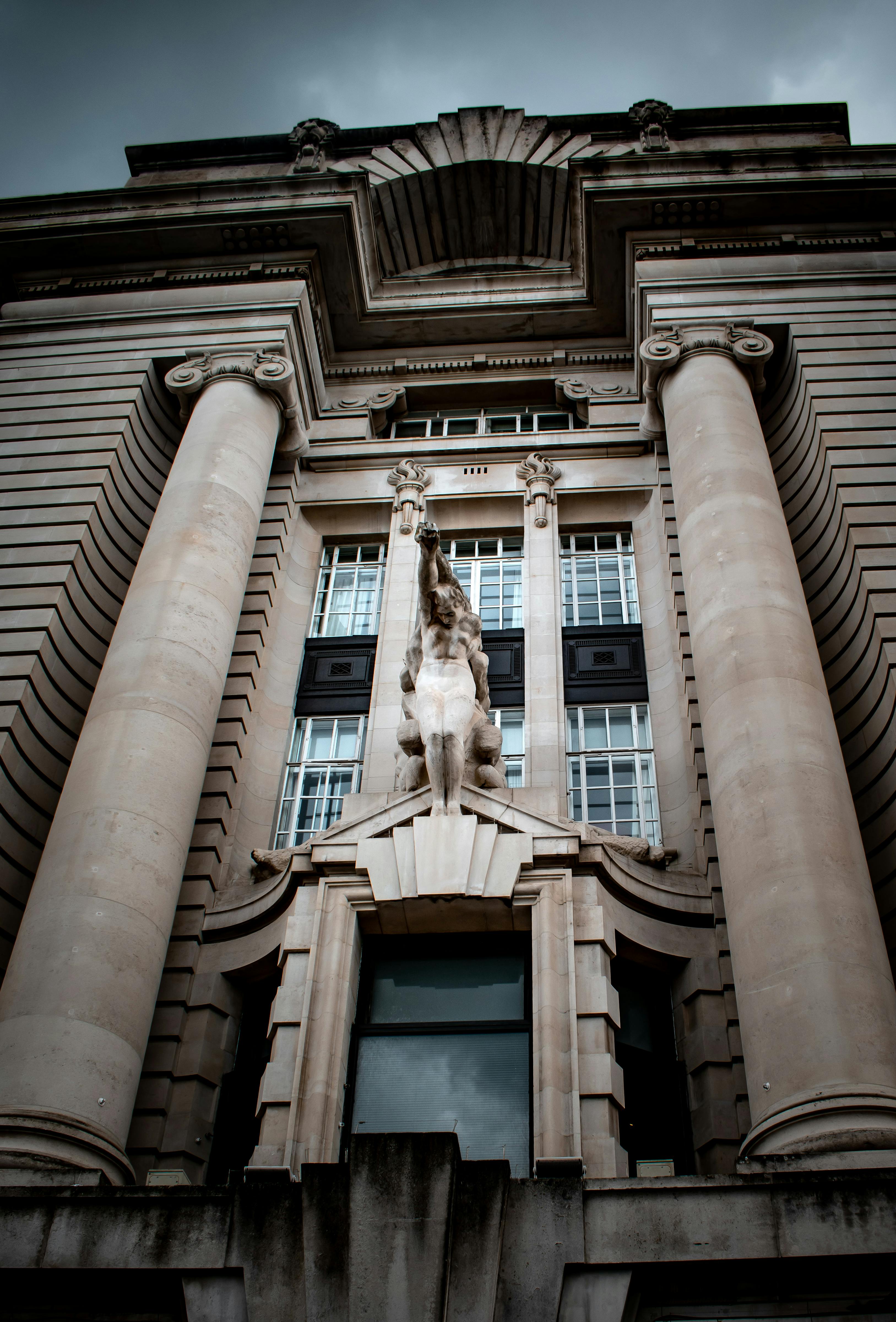 Monumental Columns in Building · Free Stock Photo