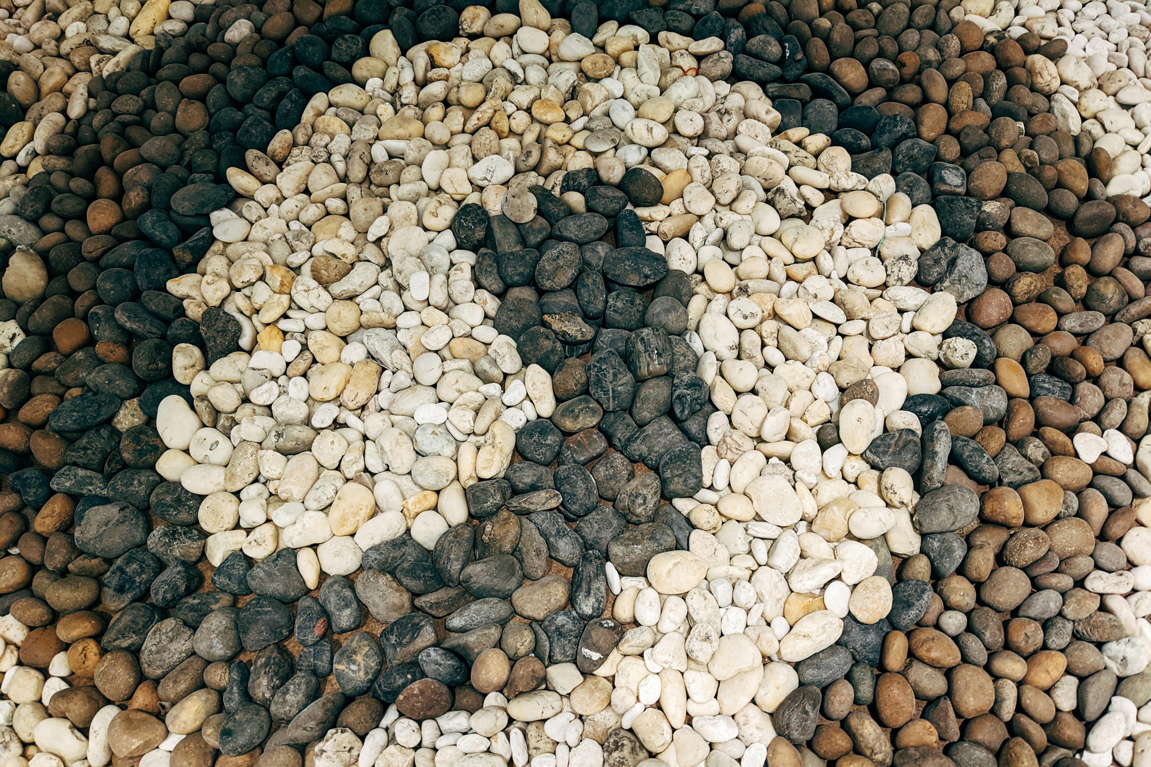 Twisted Shape of Colorful Pebbles · Free Stock Photo