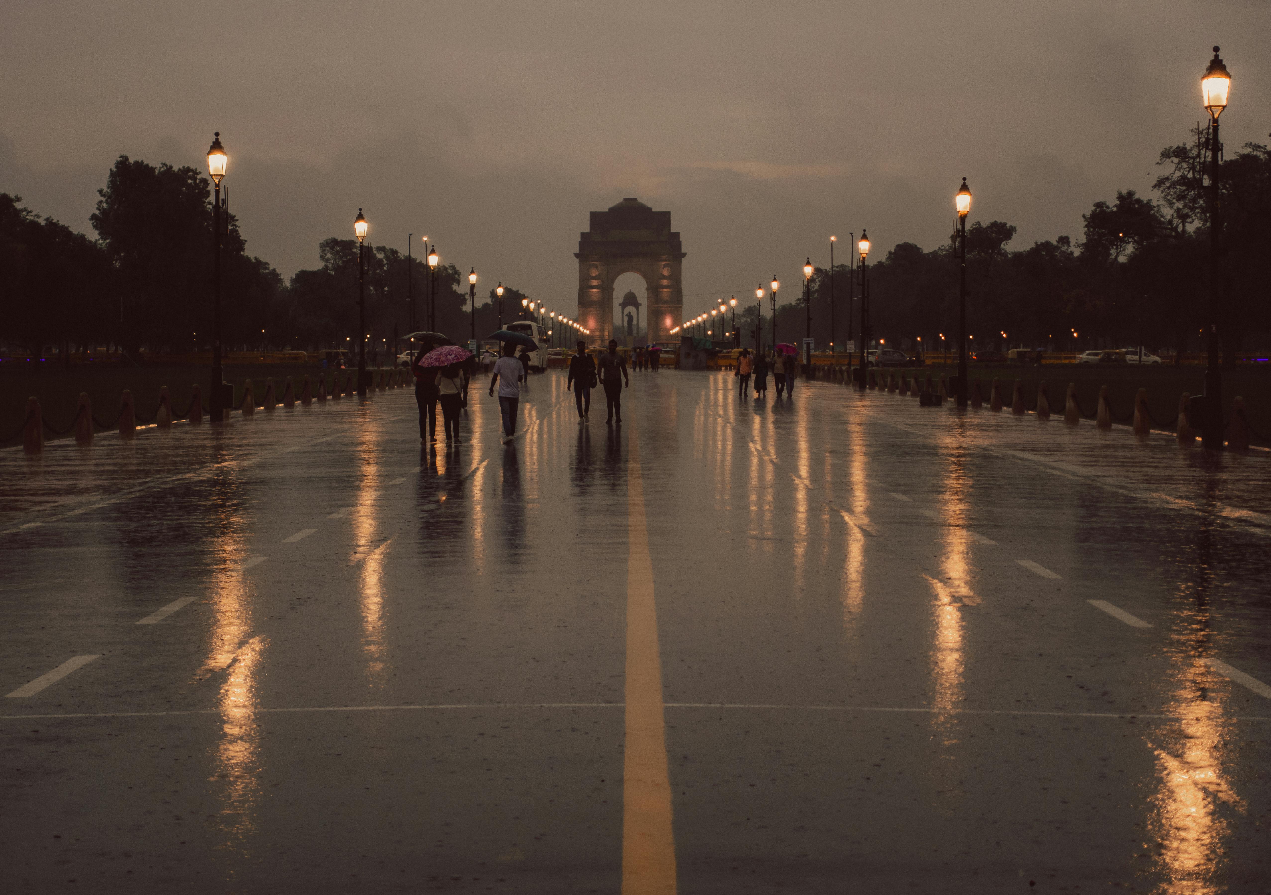 People Walking on the Street during Night Time · Free Stock Photo