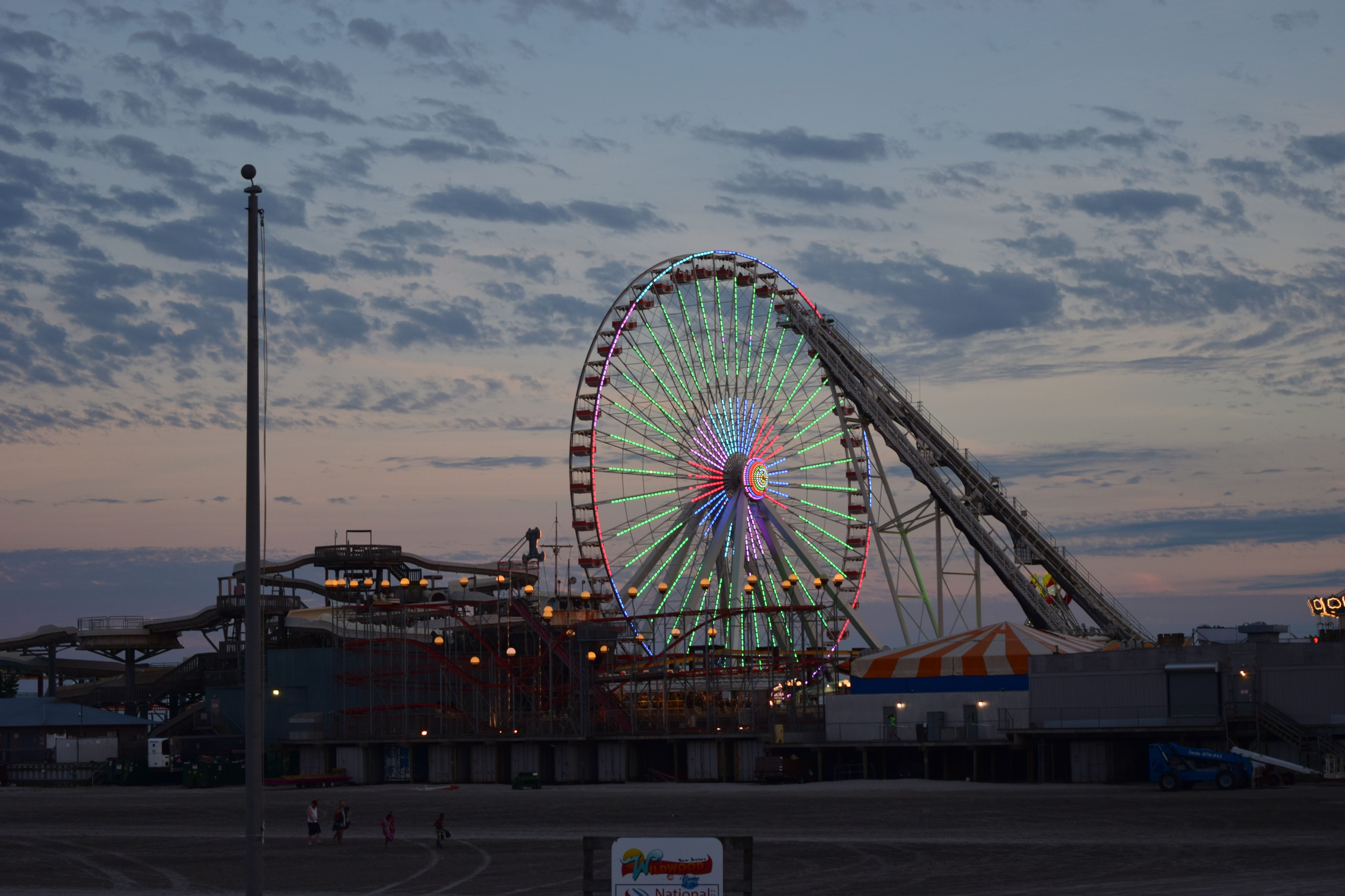 Free stock photo of ferris wheel, lights, Morey's Piers
