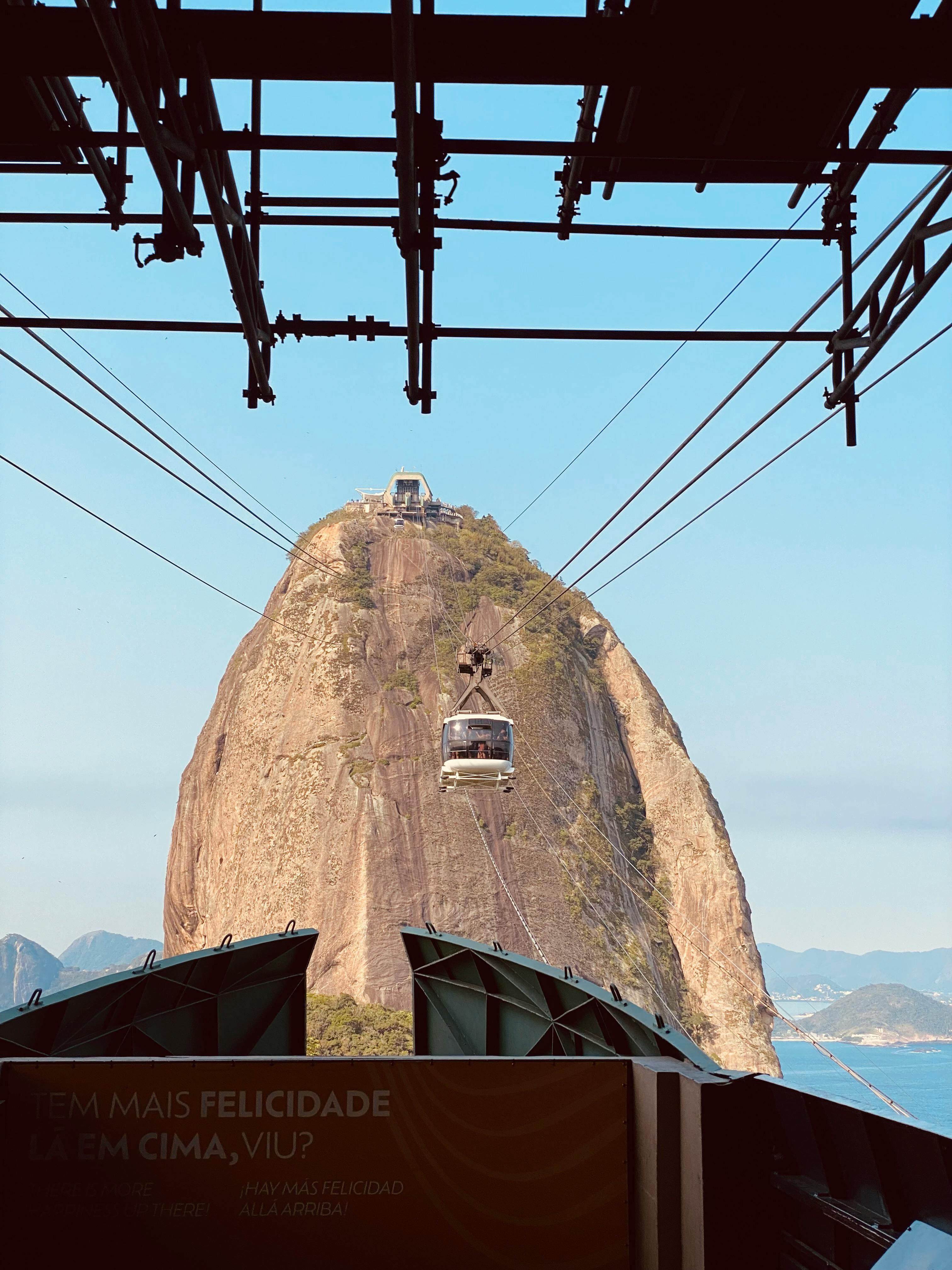 Mountain Landscape With Orange Cable Car · Free Stock Photo