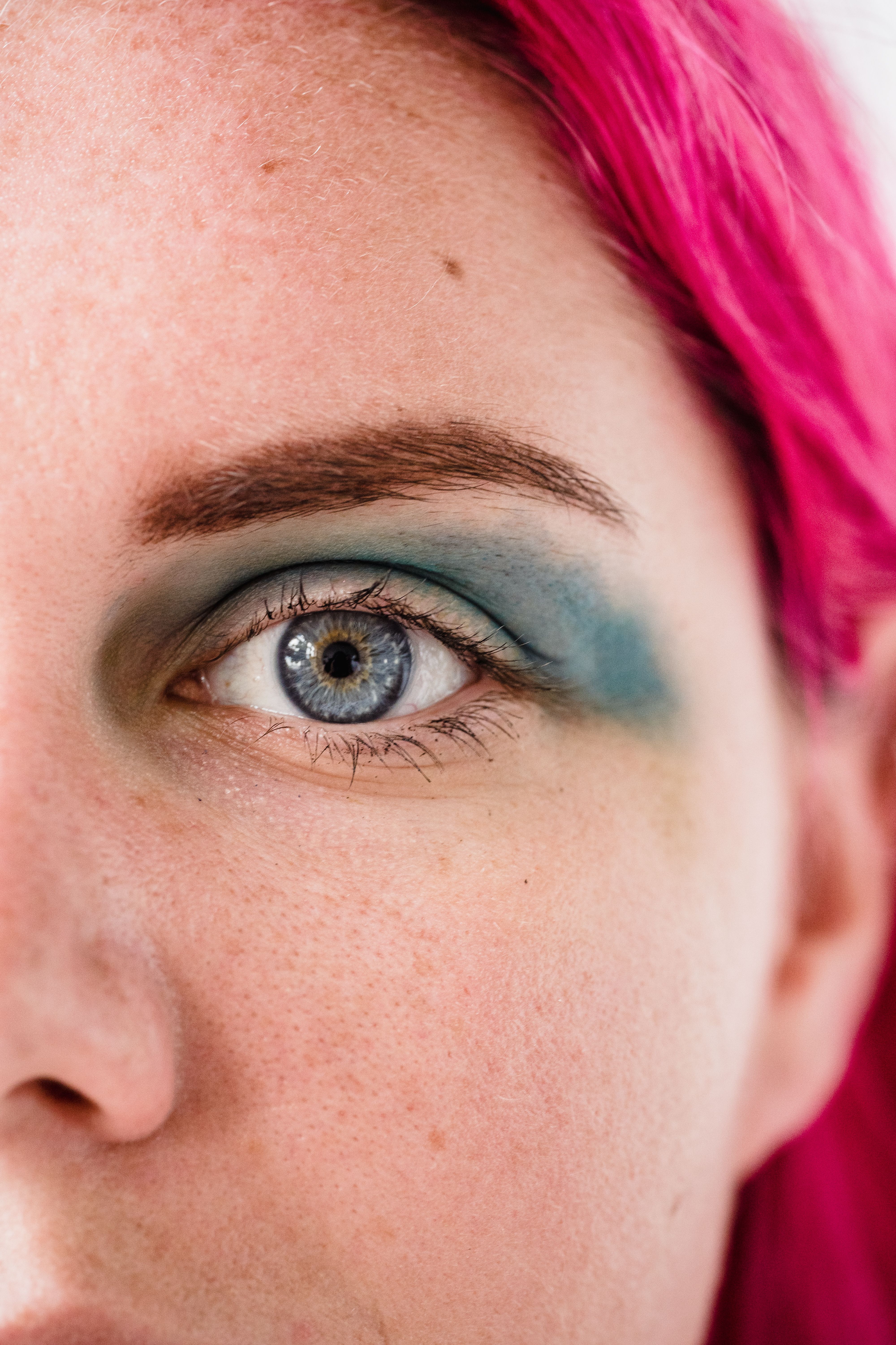 Woman with Blue Eye Shadow · Free Stock Photo