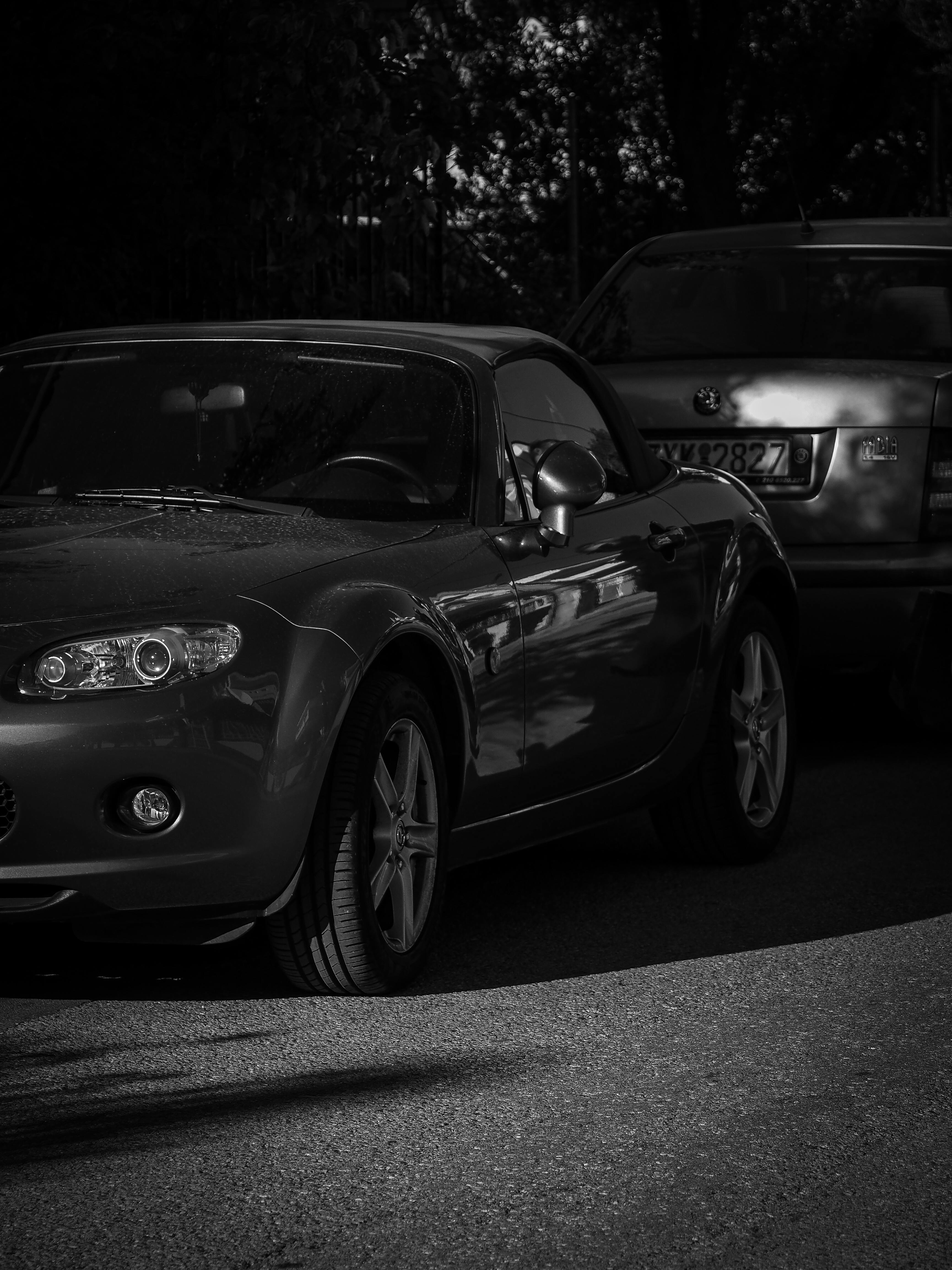 Car Grayscale Photography · Free Stock Photo
