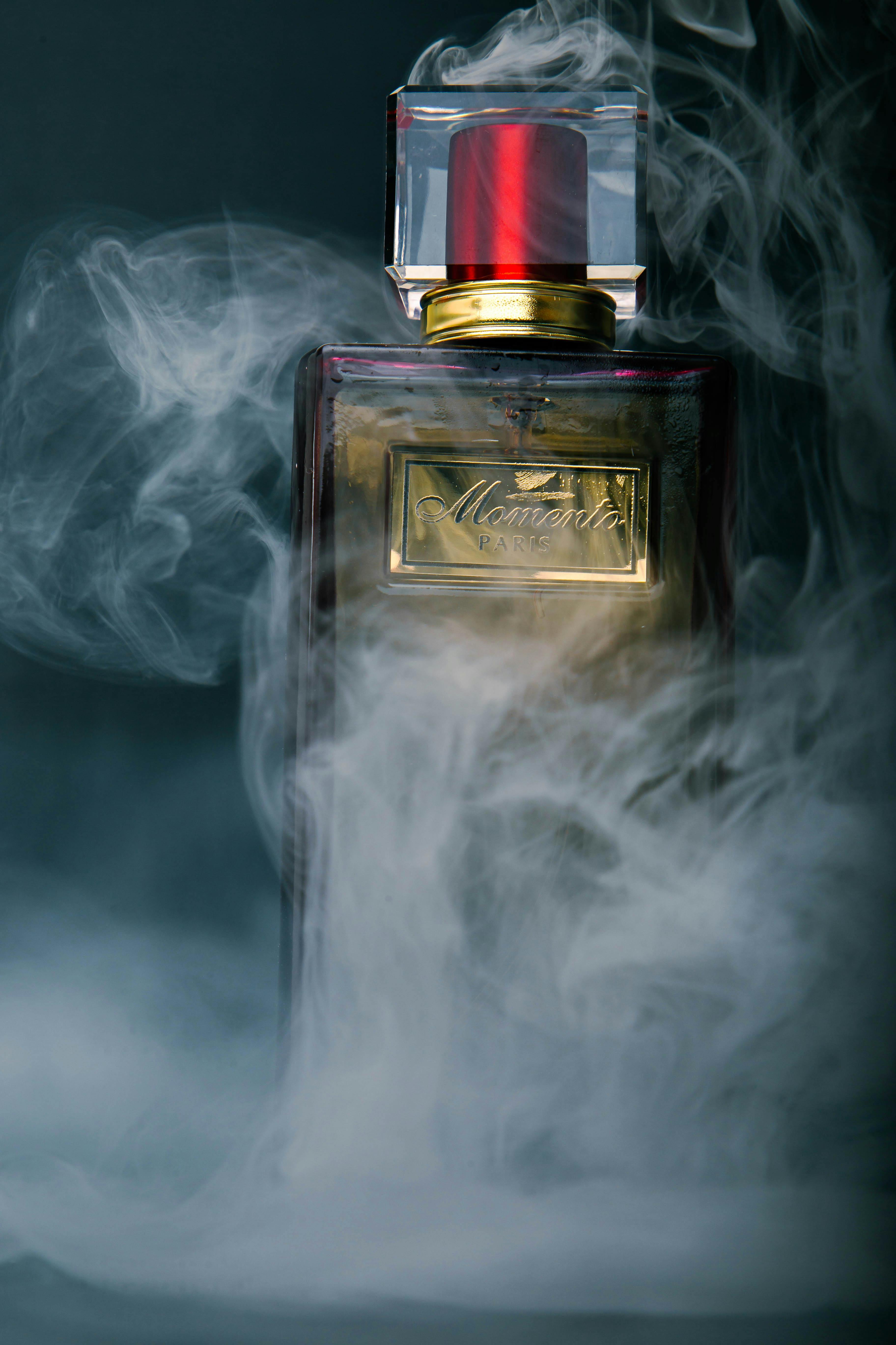 Perfume Photography with Smoke Effect · Free Stock Photo