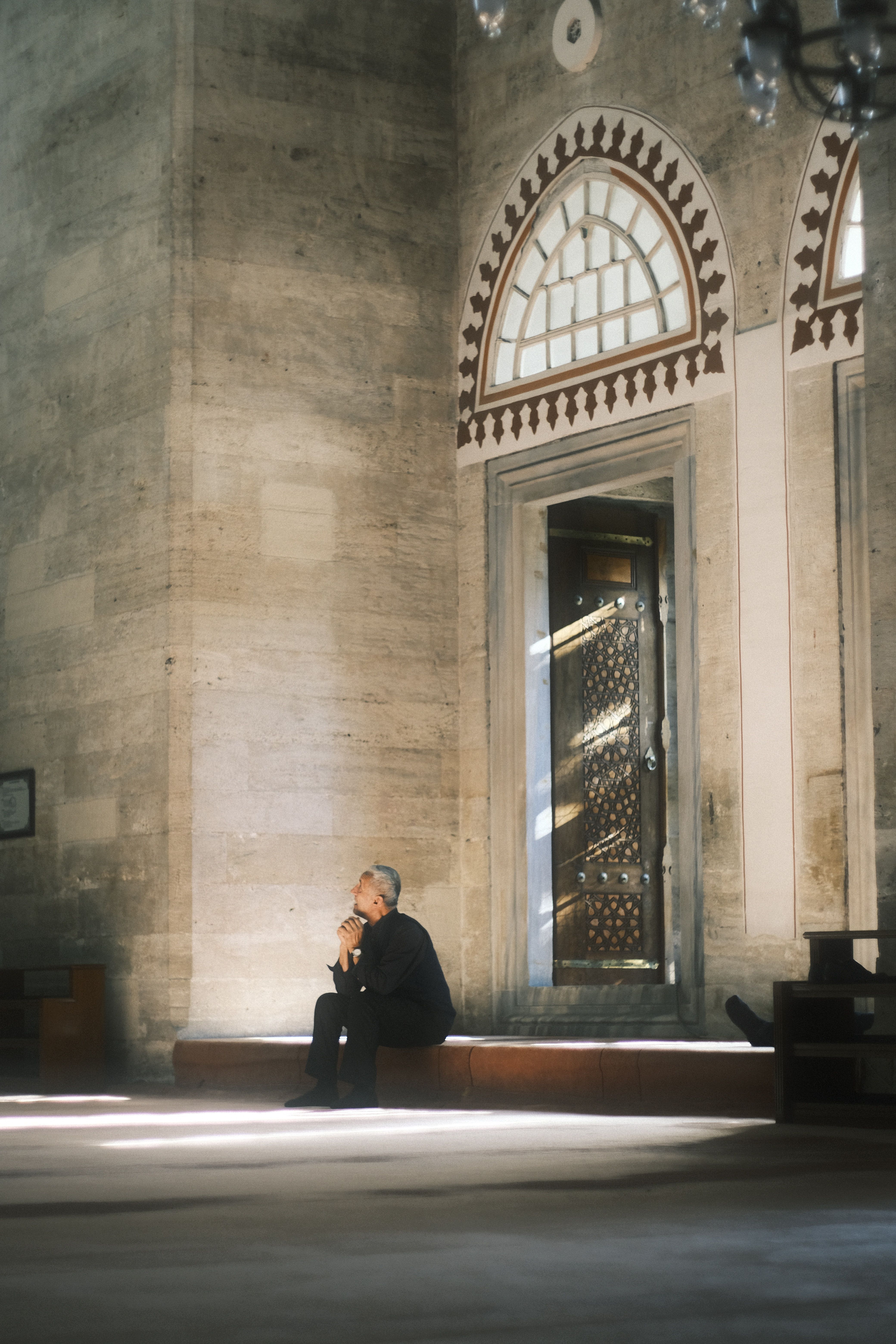 Man Praying in Muslim Temple · Free Stock Photo