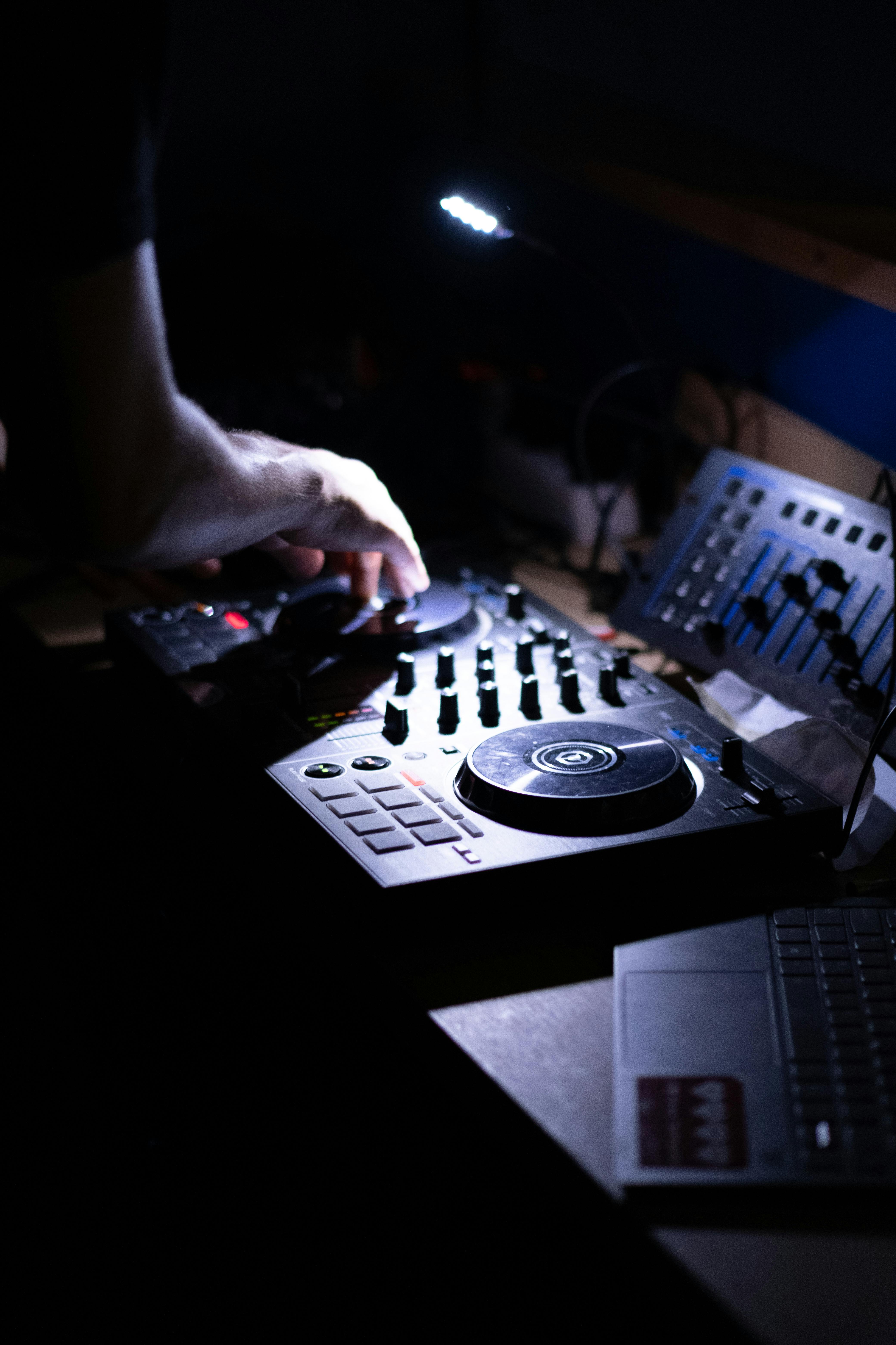 A Person Playing Turntable · Free Stock Photo