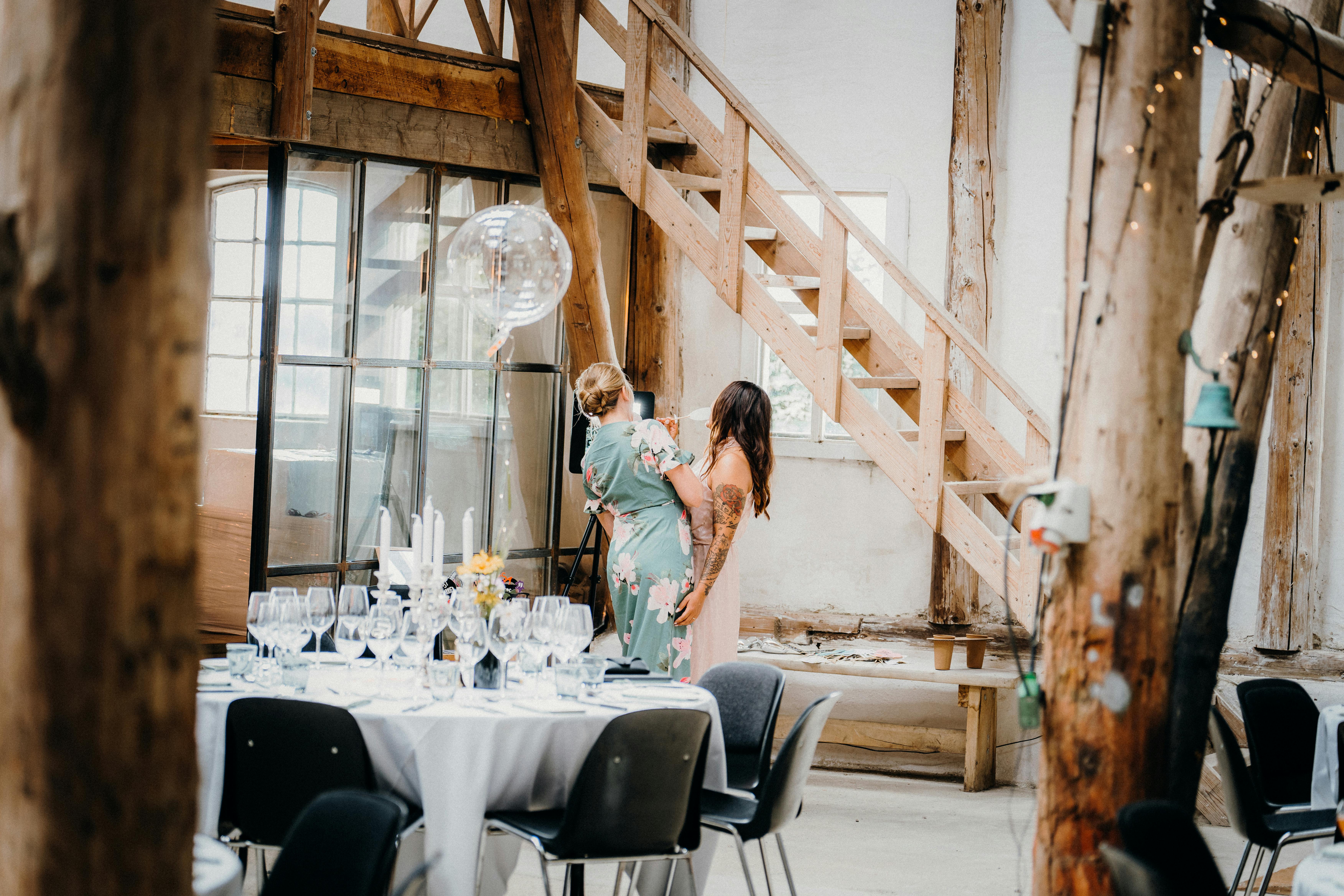 Two Women in Home Interior · Free Stock Photo