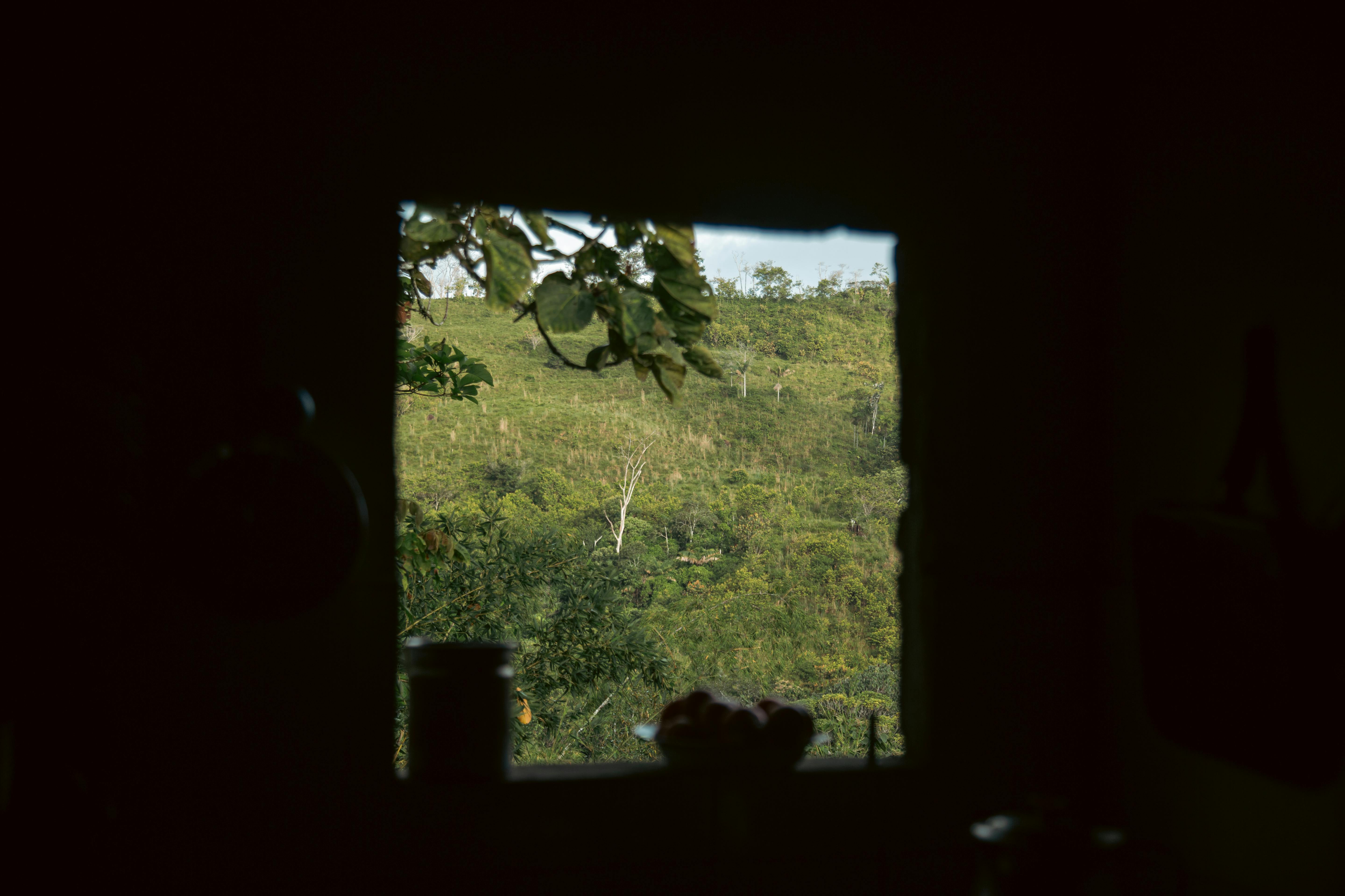 Mountain View Through the Window · Free Stock Photo