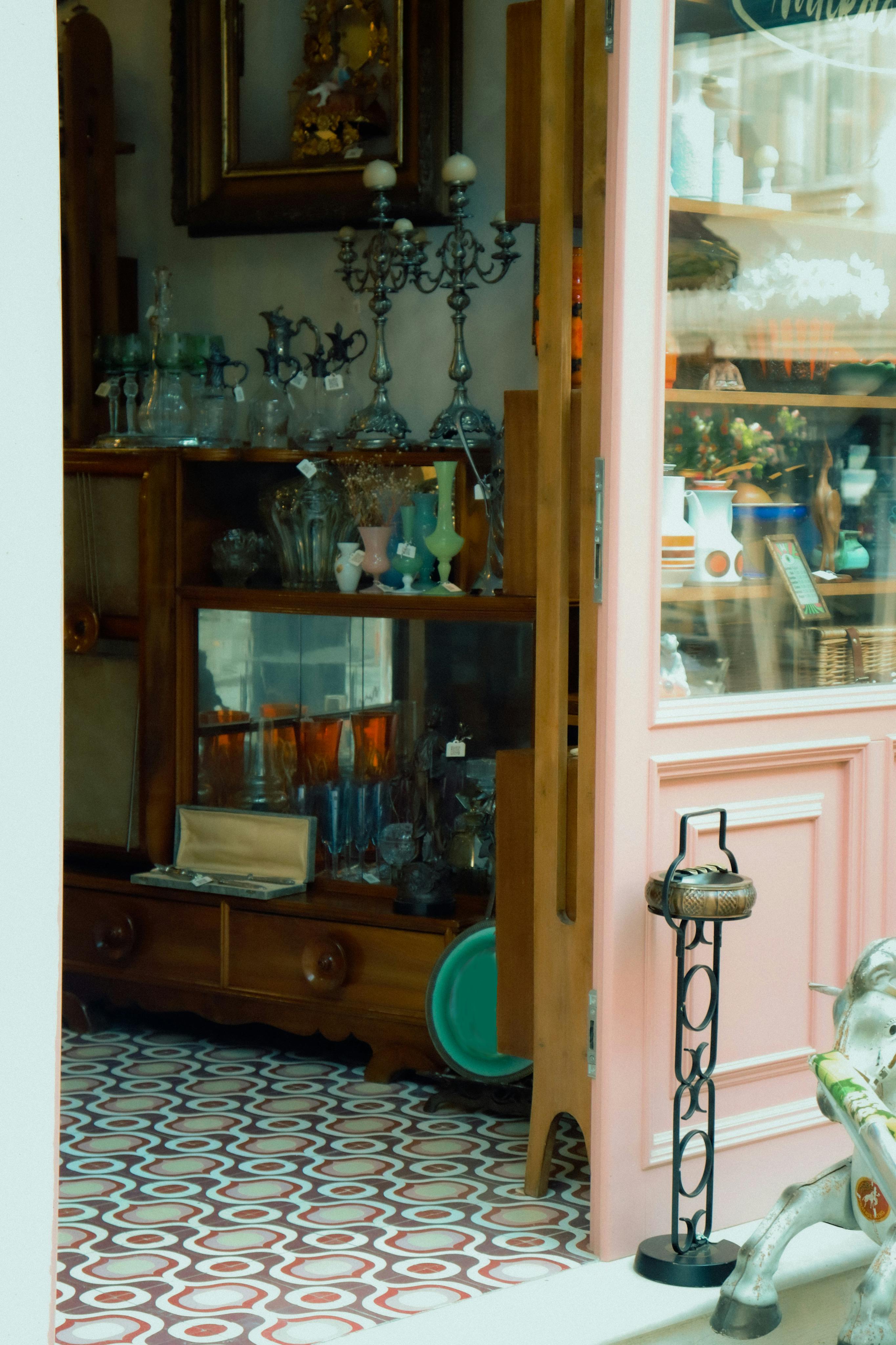 Antique Store Interior with Vintage Merchandise · Free Stock Photo
