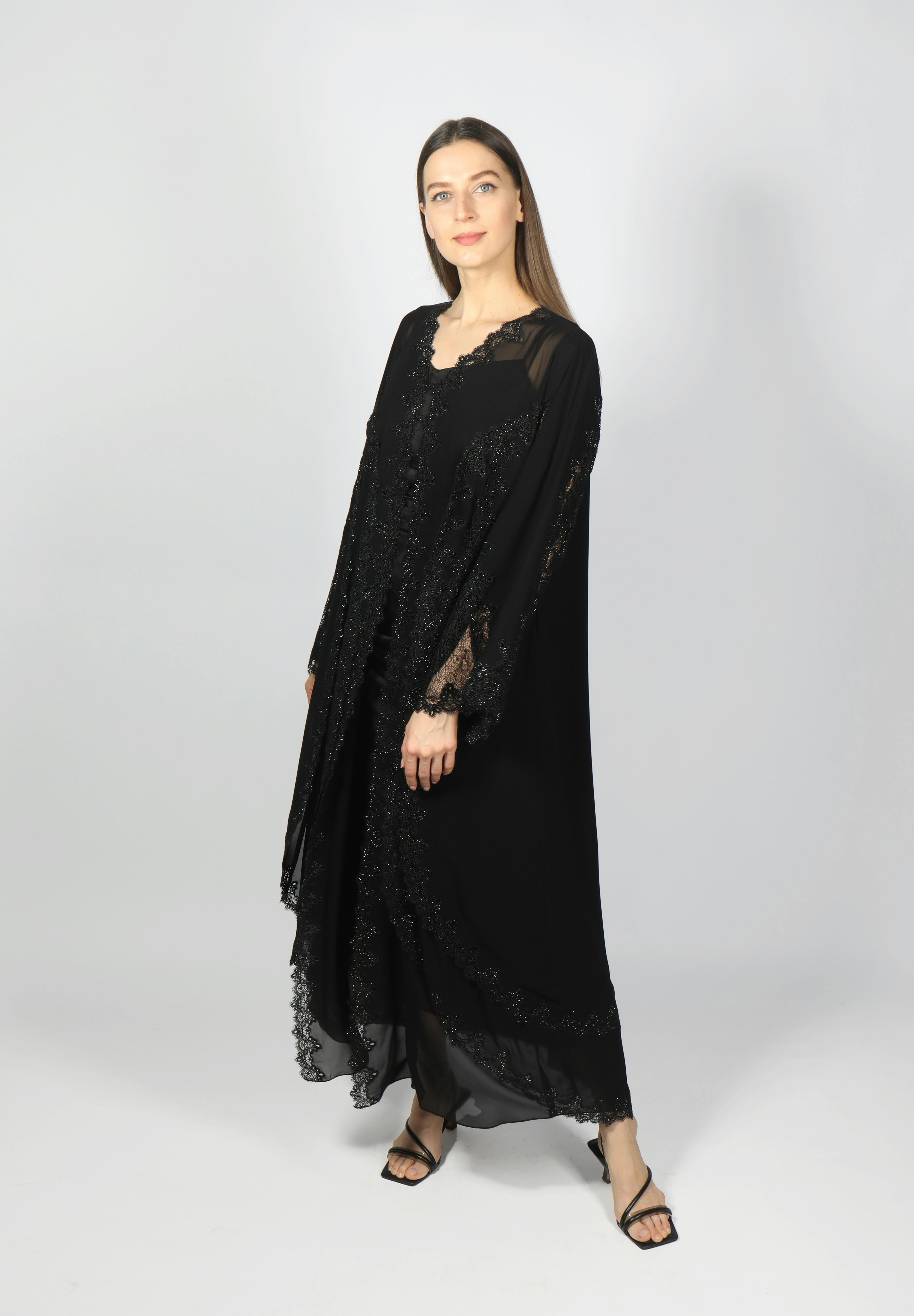 Woman in Black Dress in Studio · Free Stock Photo