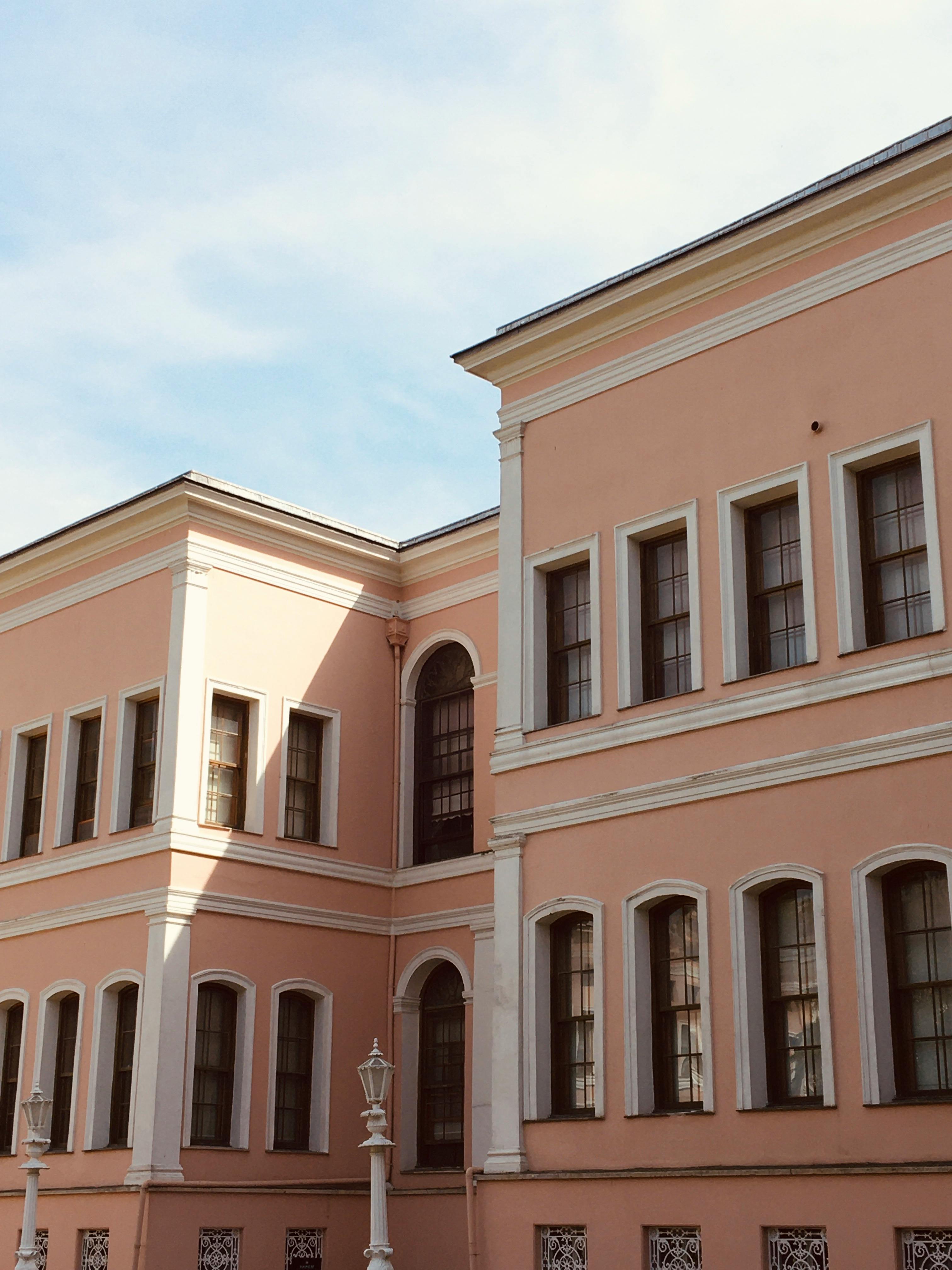 Pastel Pink Facade · Free Stock Photo