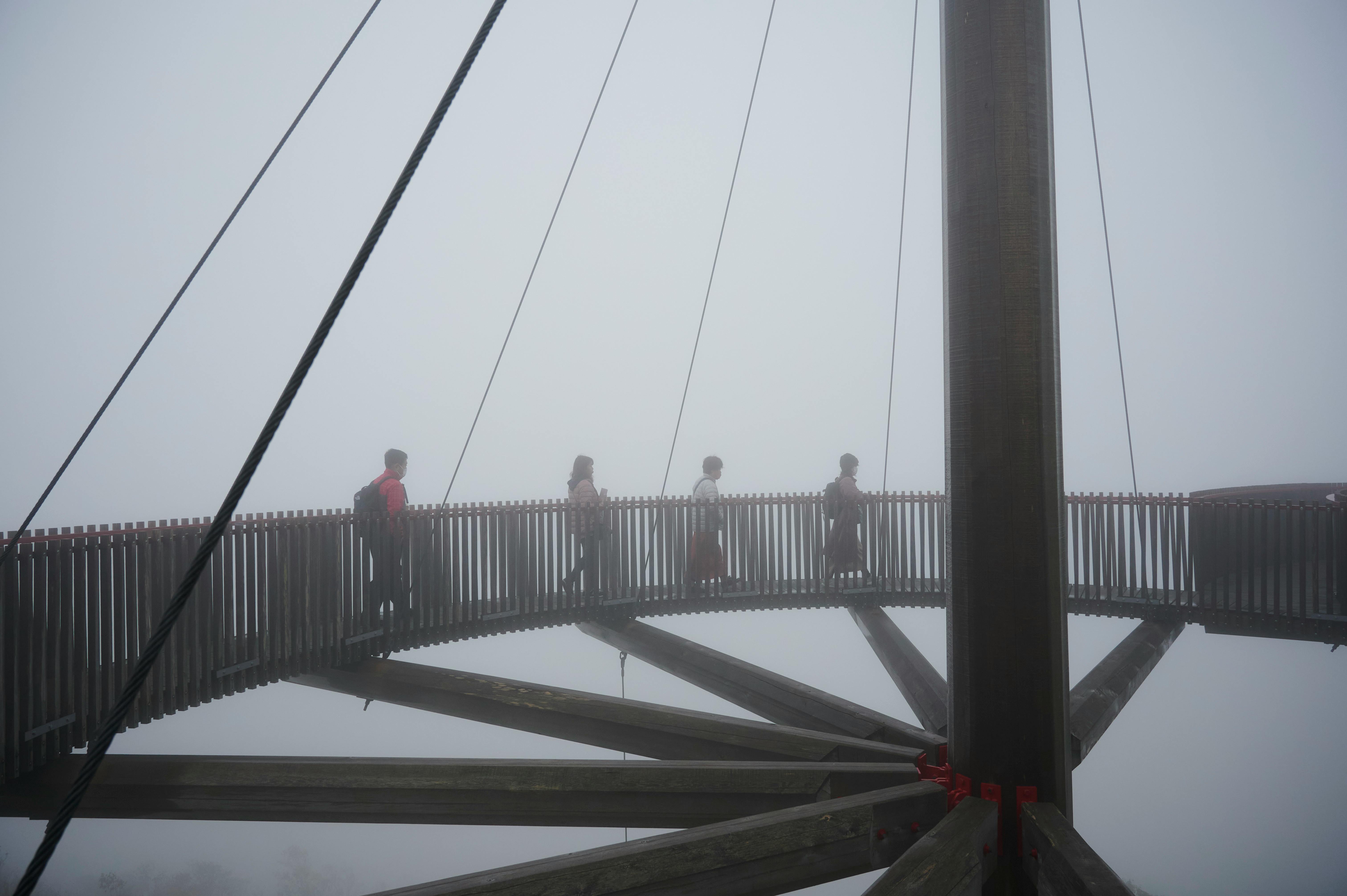 People Walking on Bridge · Free Stock Photo