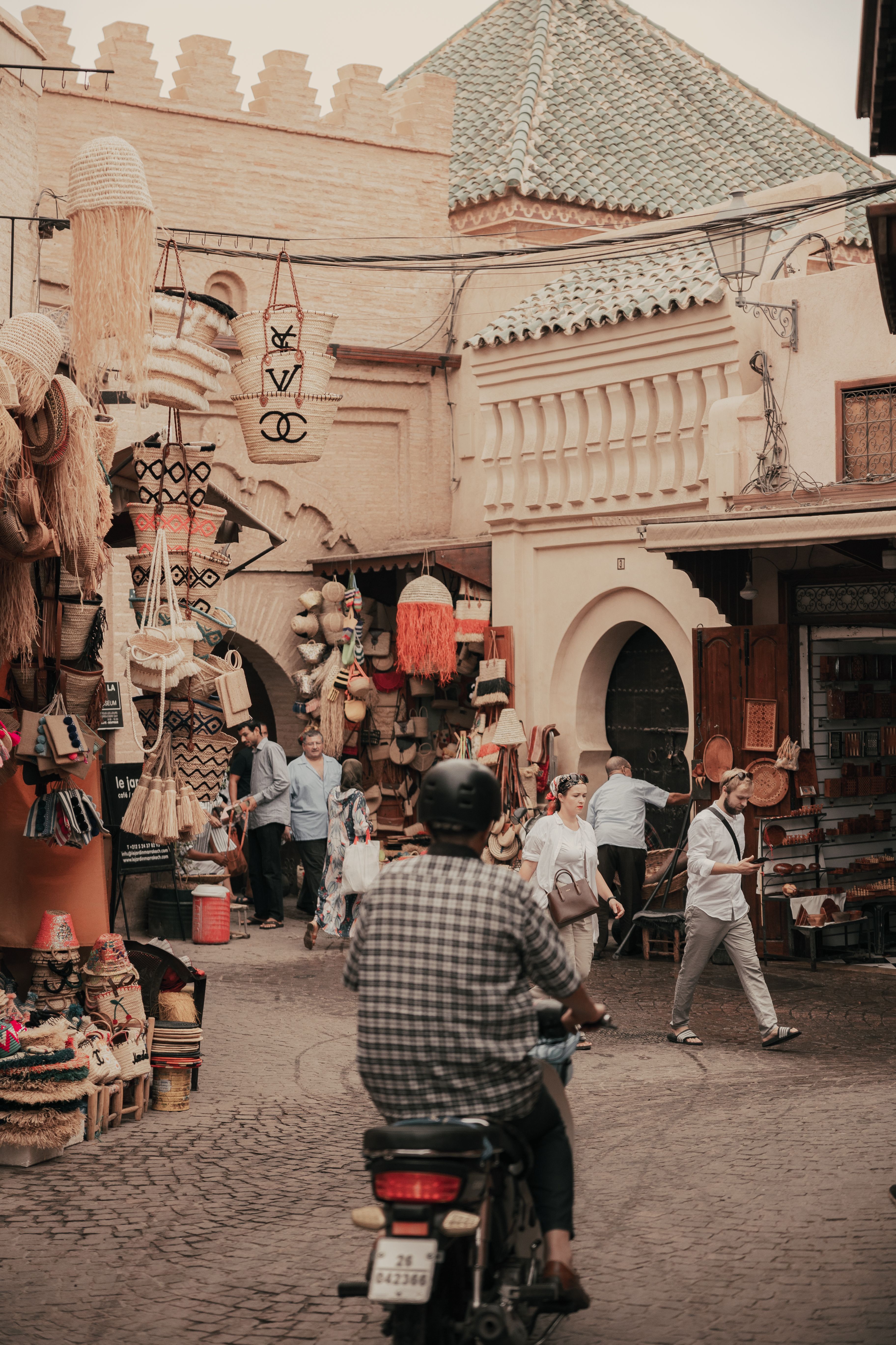 Street with Bazaar in Town · Free Stock Photo