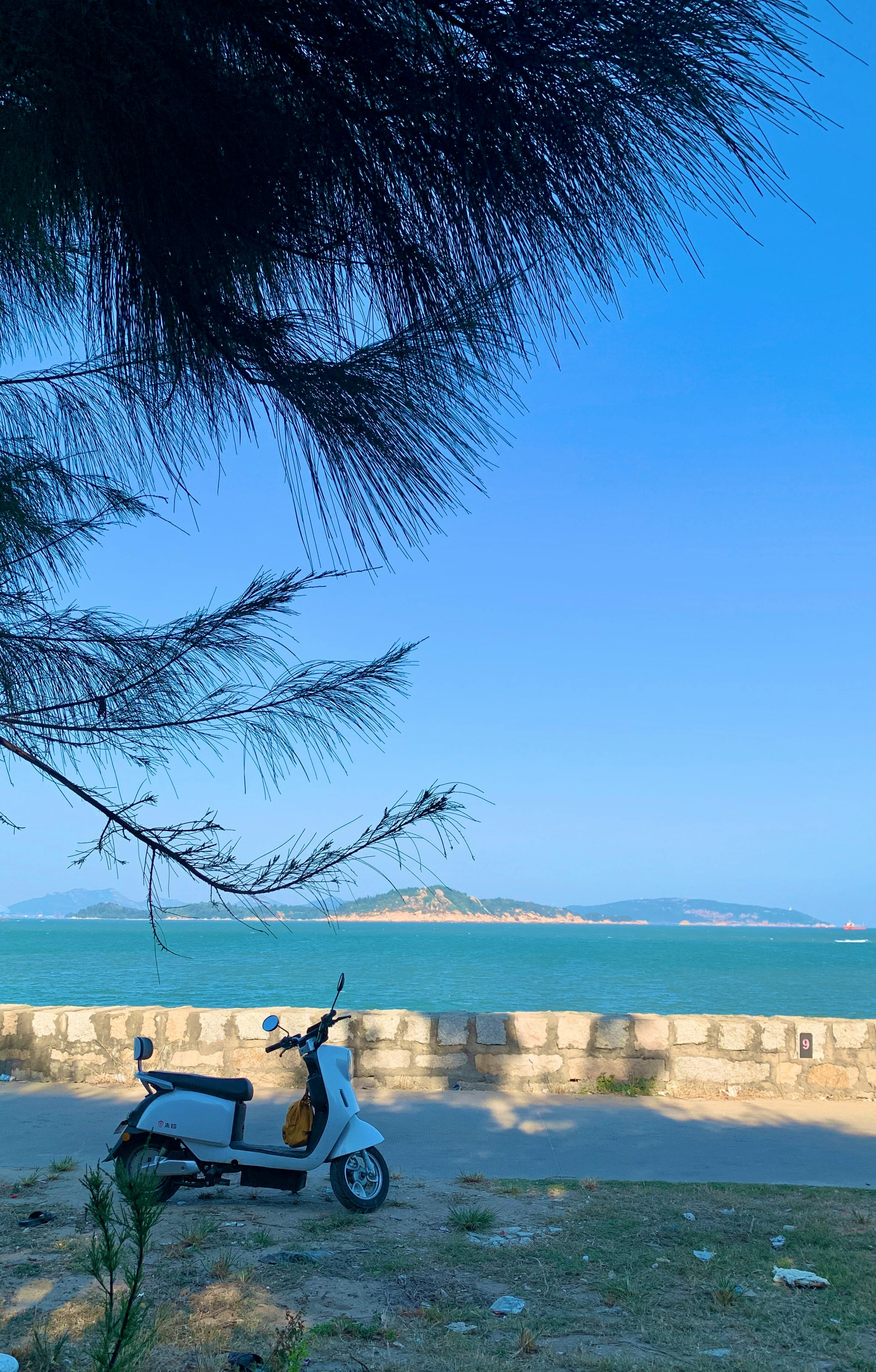 Blue Motor Scooter Px 80 X · Free Stock Photo