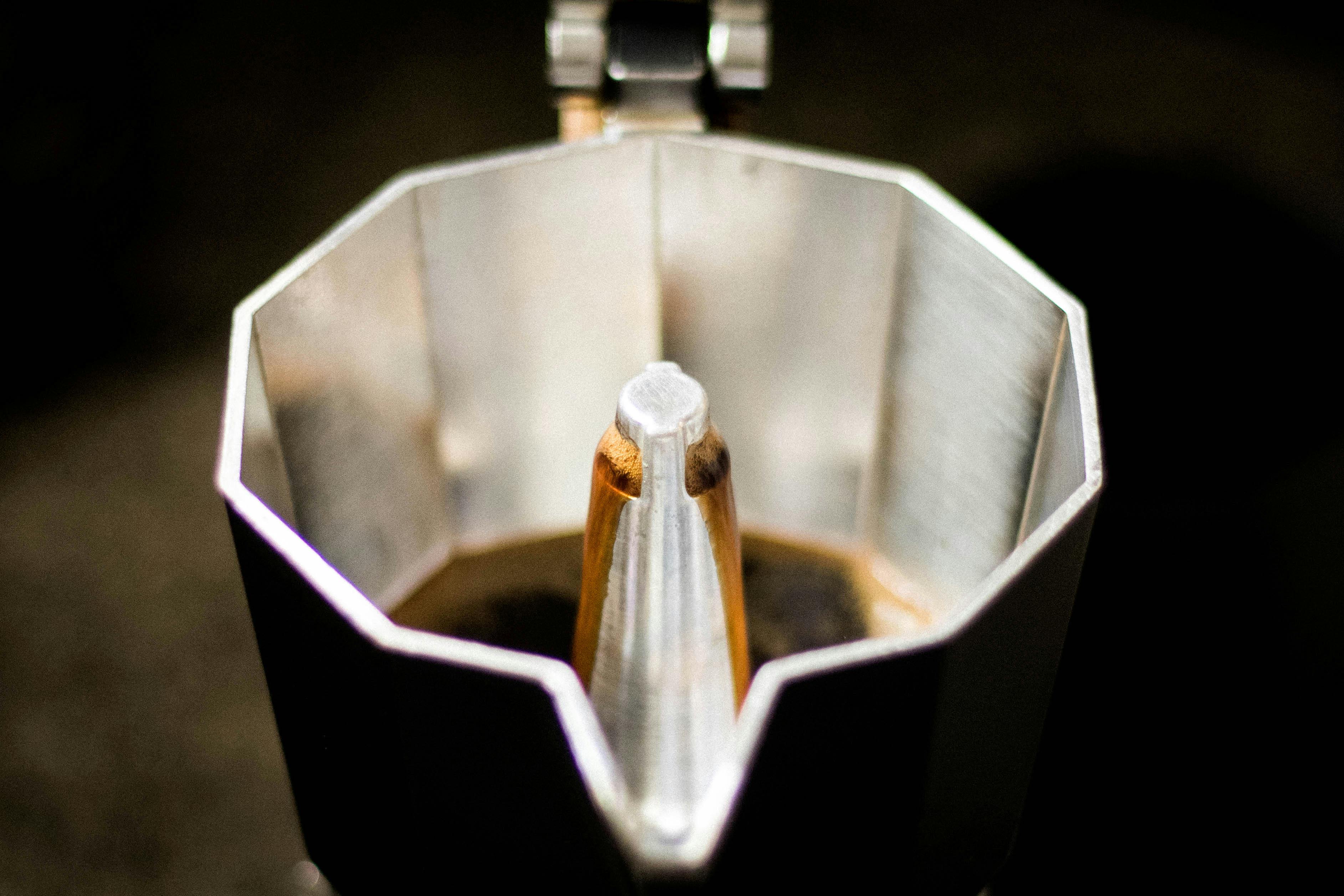 Coffee inside a Moka Pot · Free Stock Photo