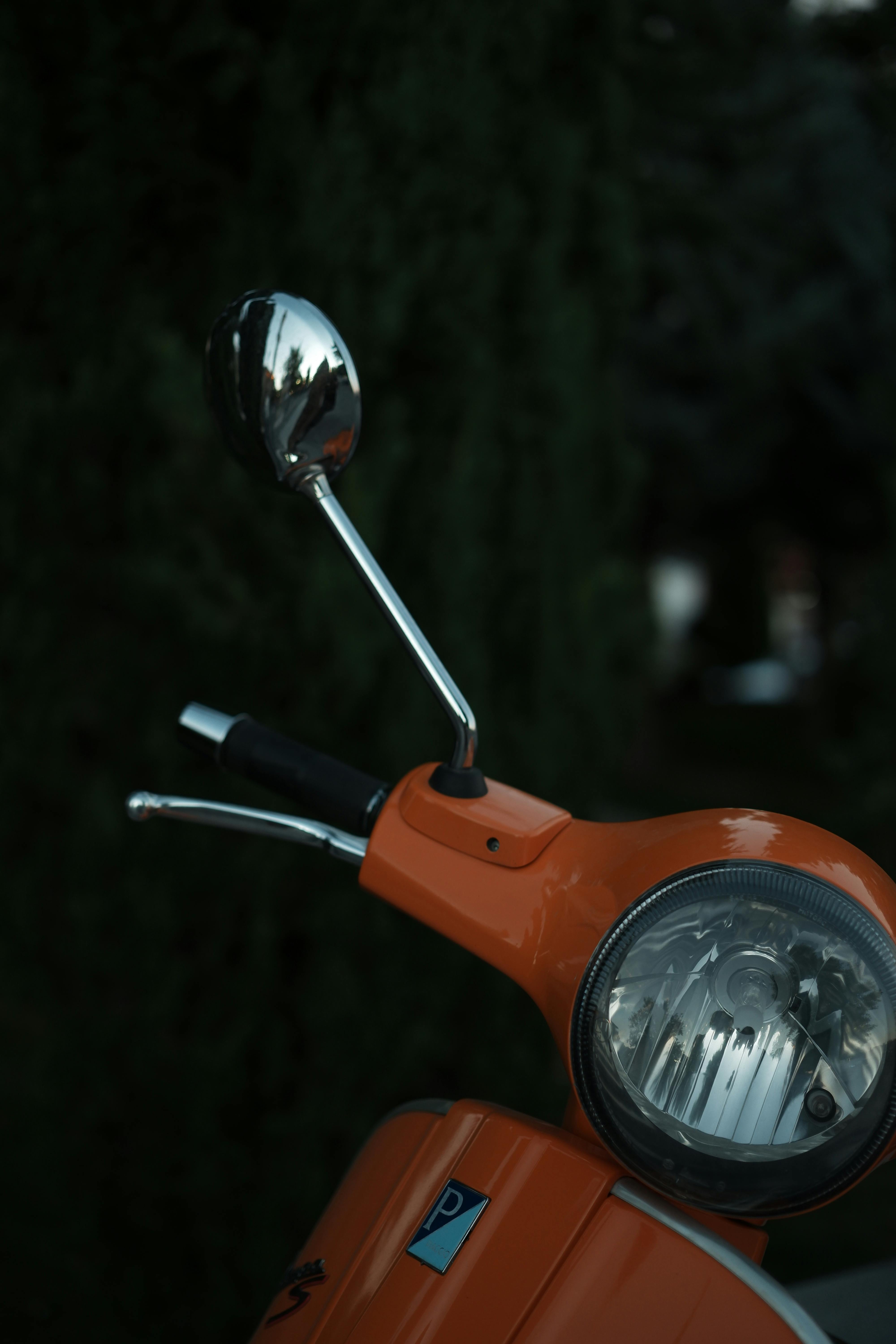 Orange Motorcycle in Close-up Photography · Free Stock Photo