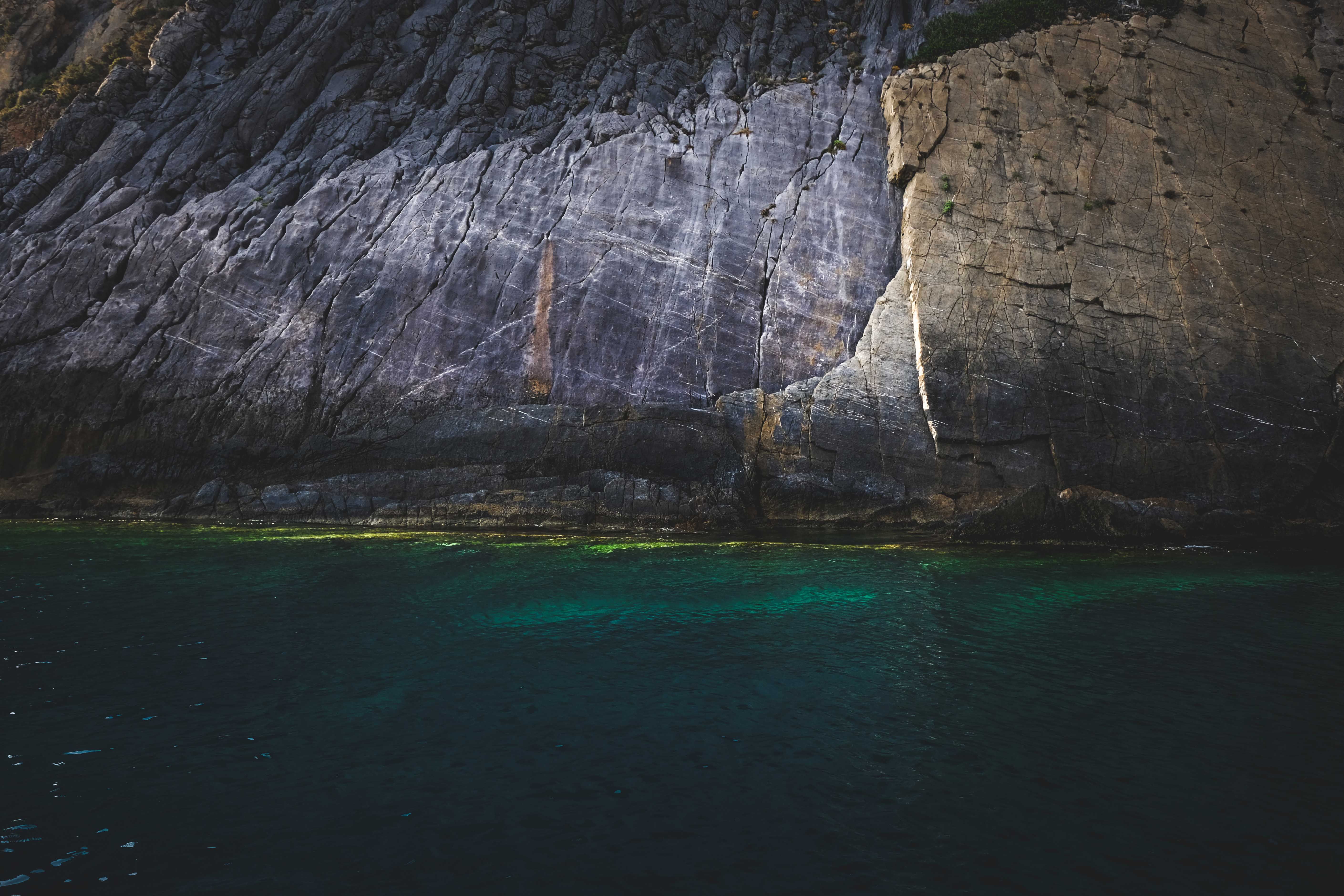 Cliff Limestones Above the Sea Water · Free Stock Photo