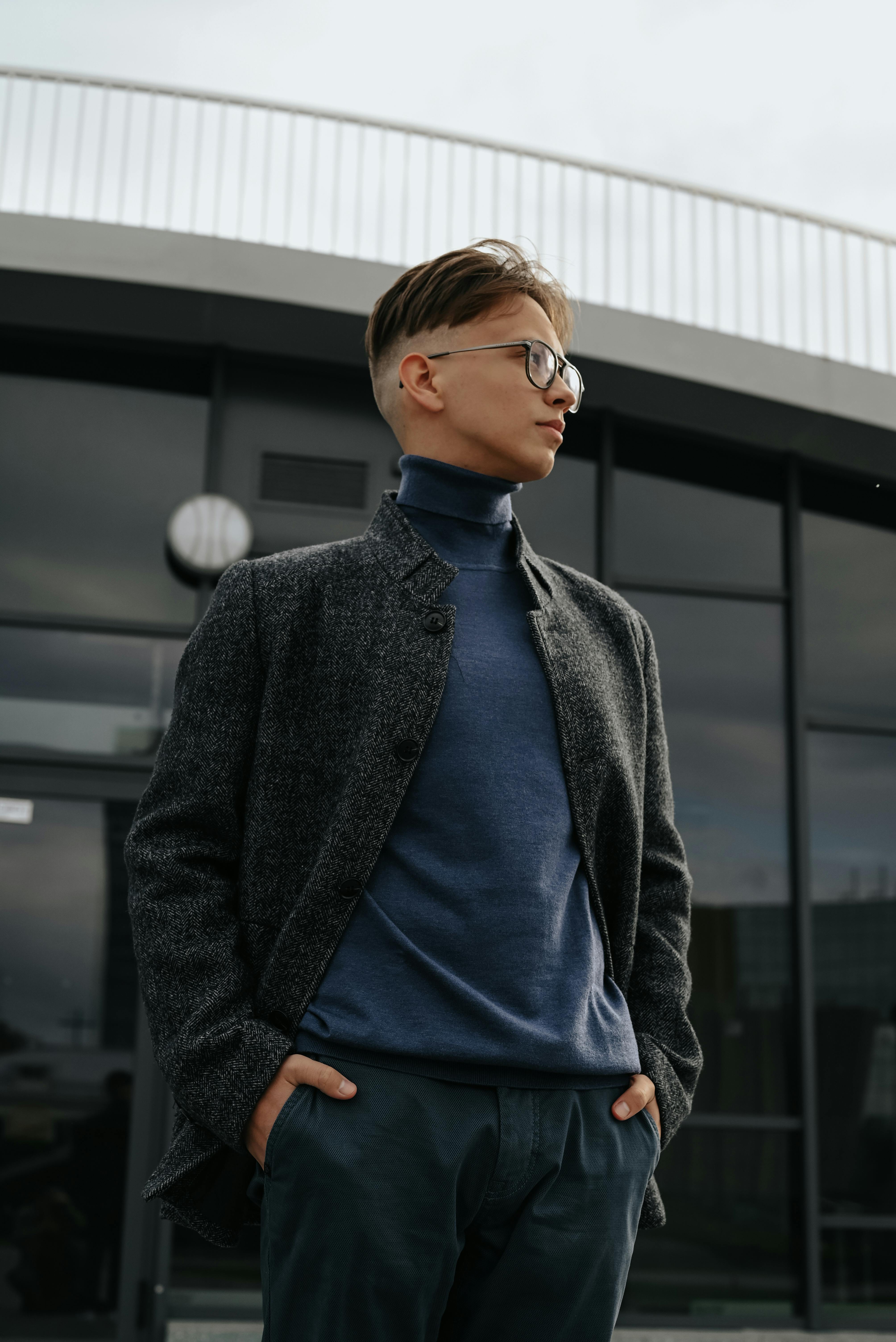Elegant Man with an ID Card Standing with Arms Crossed and Smiling ...