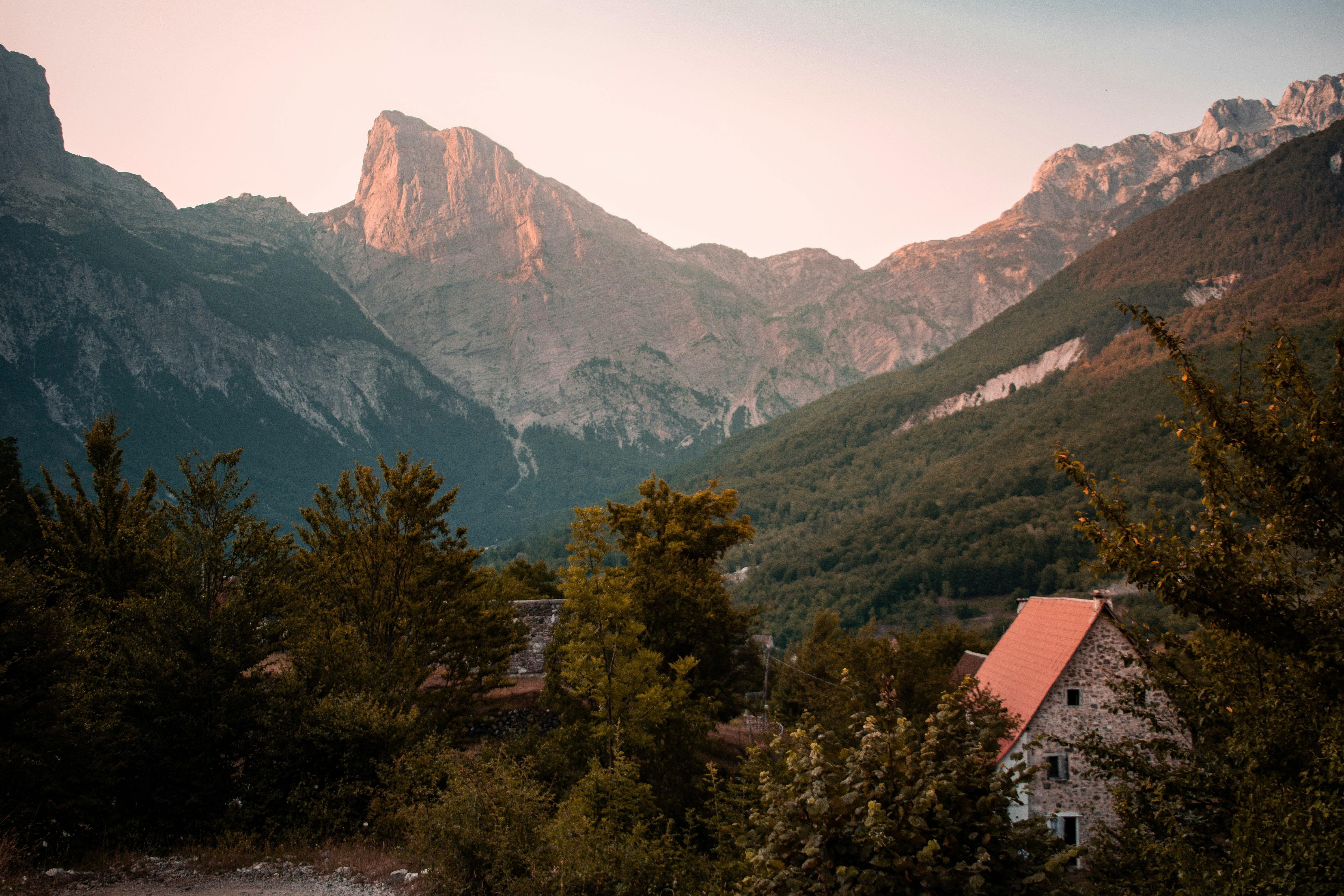 A House Near Mountains · Free Stock Photo