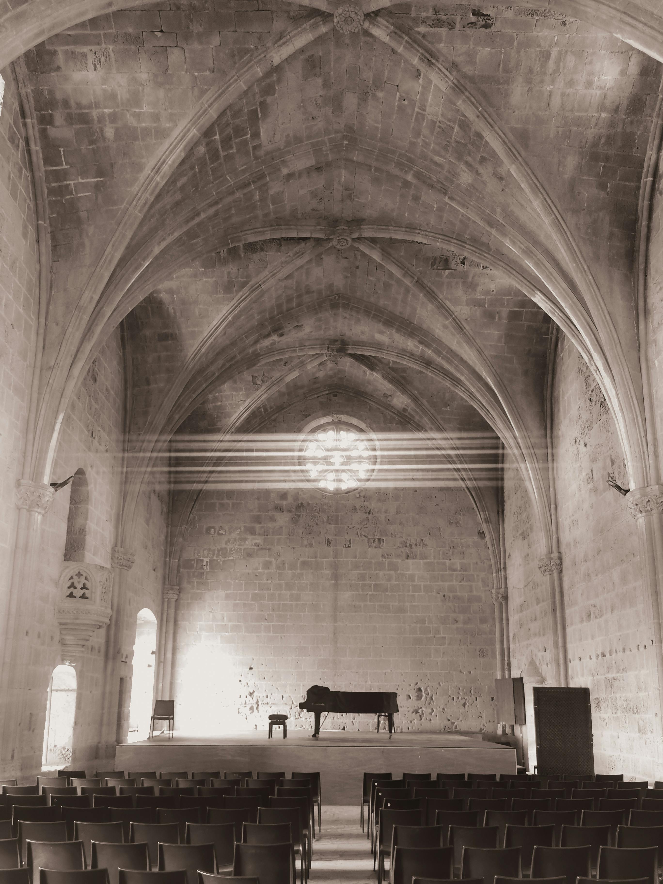 Interior of Stone Church · Free Stock Photo