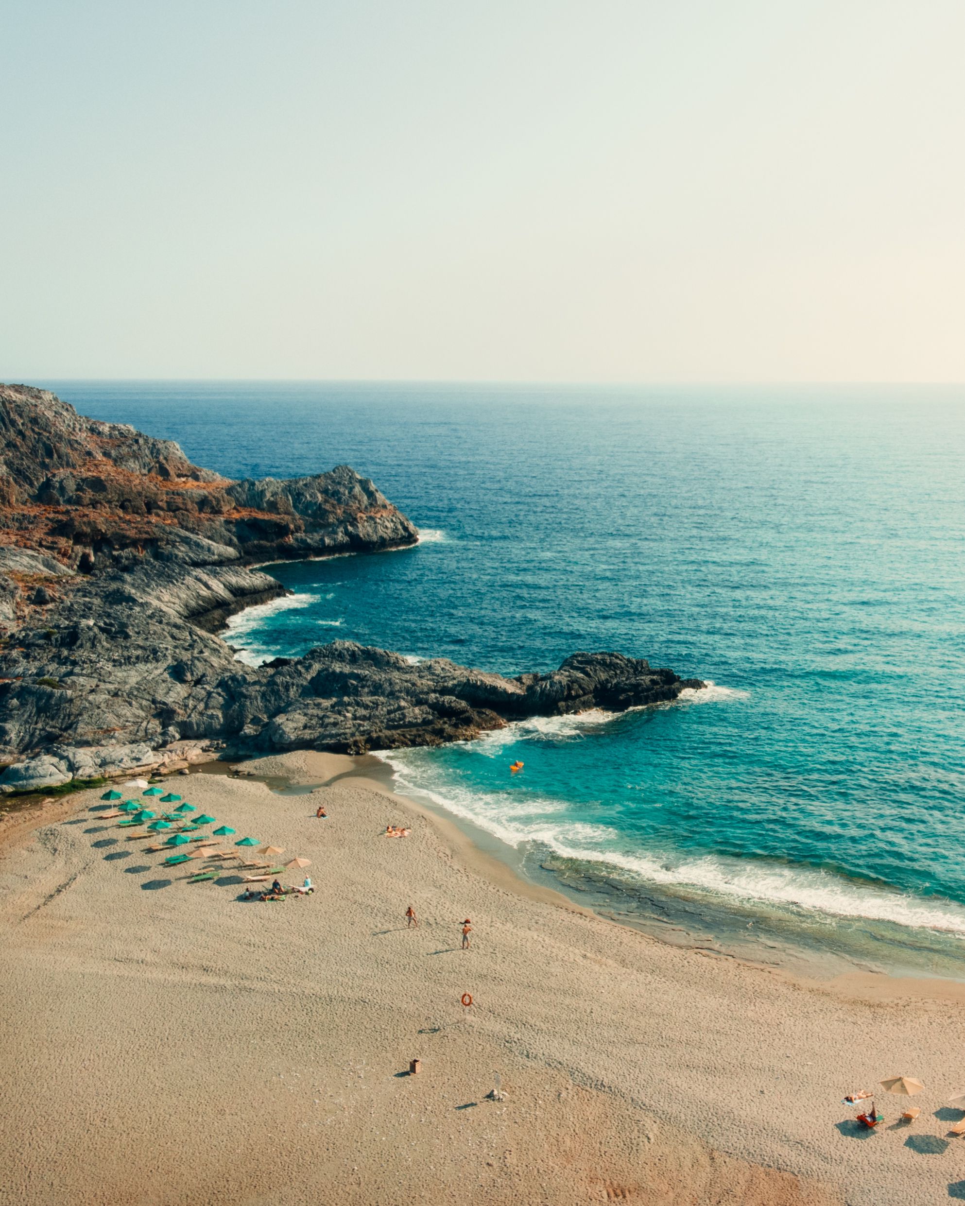 Aerial View of Cliffs by Sea Shore · Free Stock Photo
