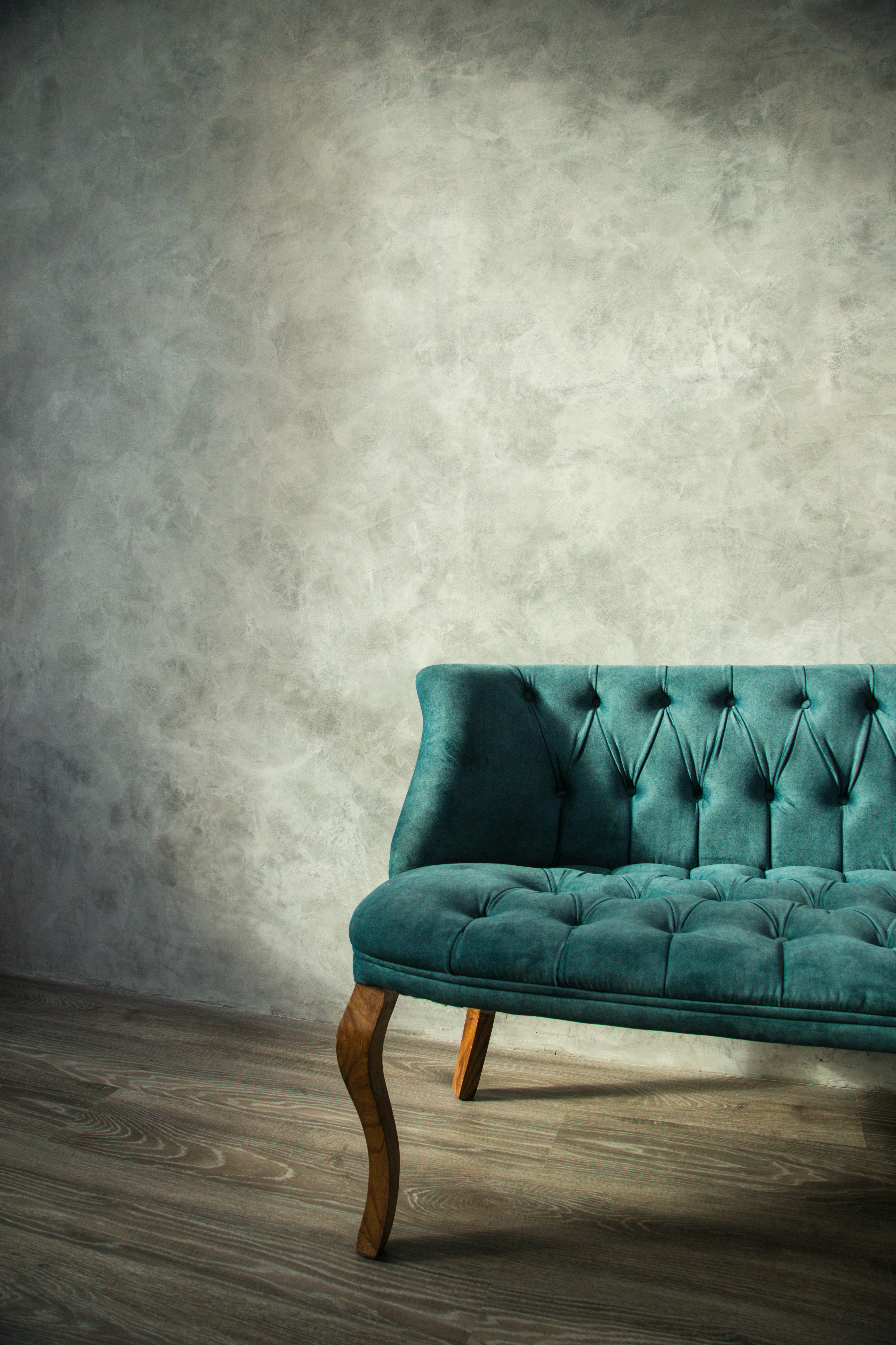 Design Sofa on Wooden Floor · Free Stock Photo