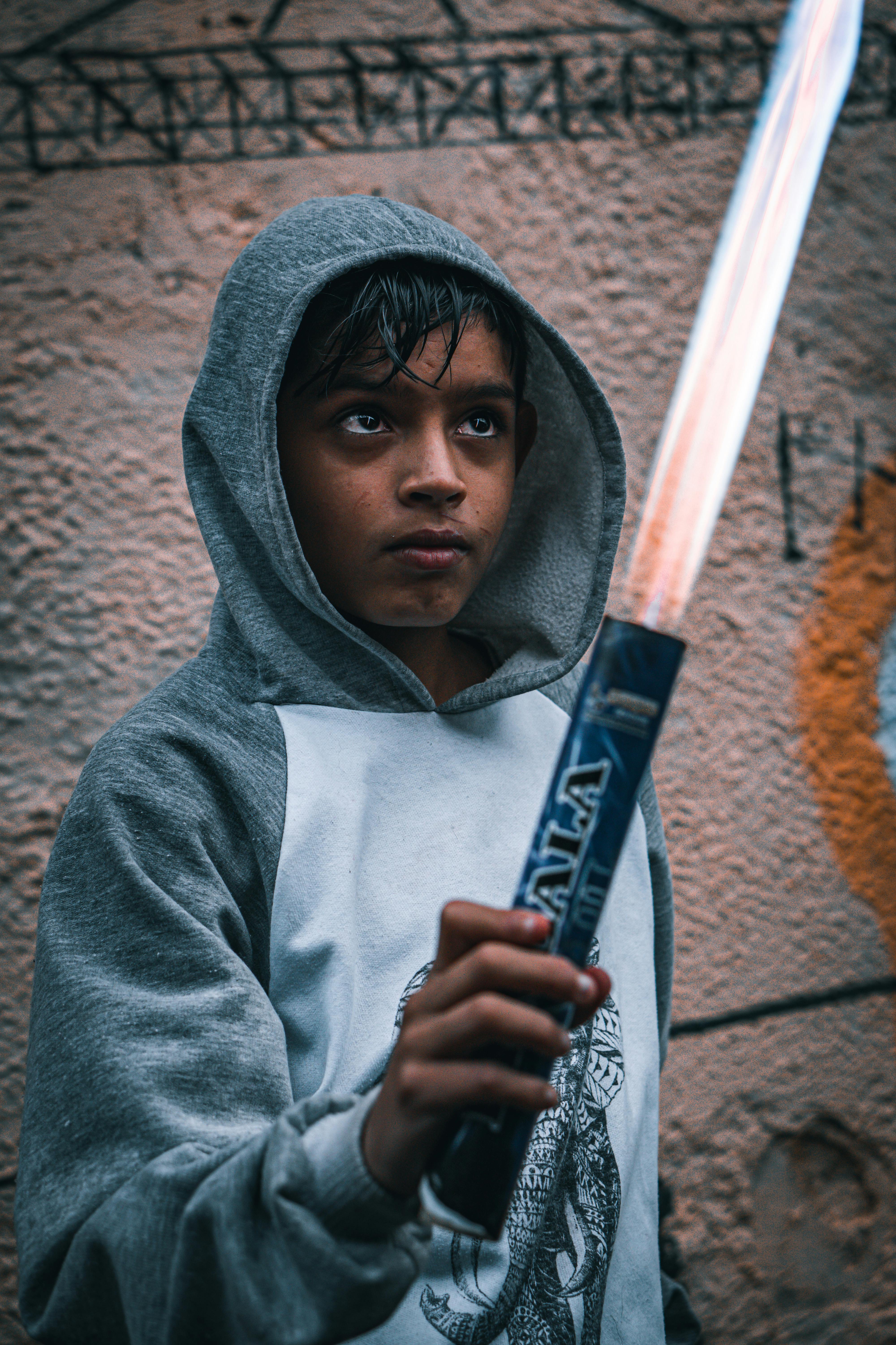 Boy Wearing Gray Hoodie · Free Stock Photo
