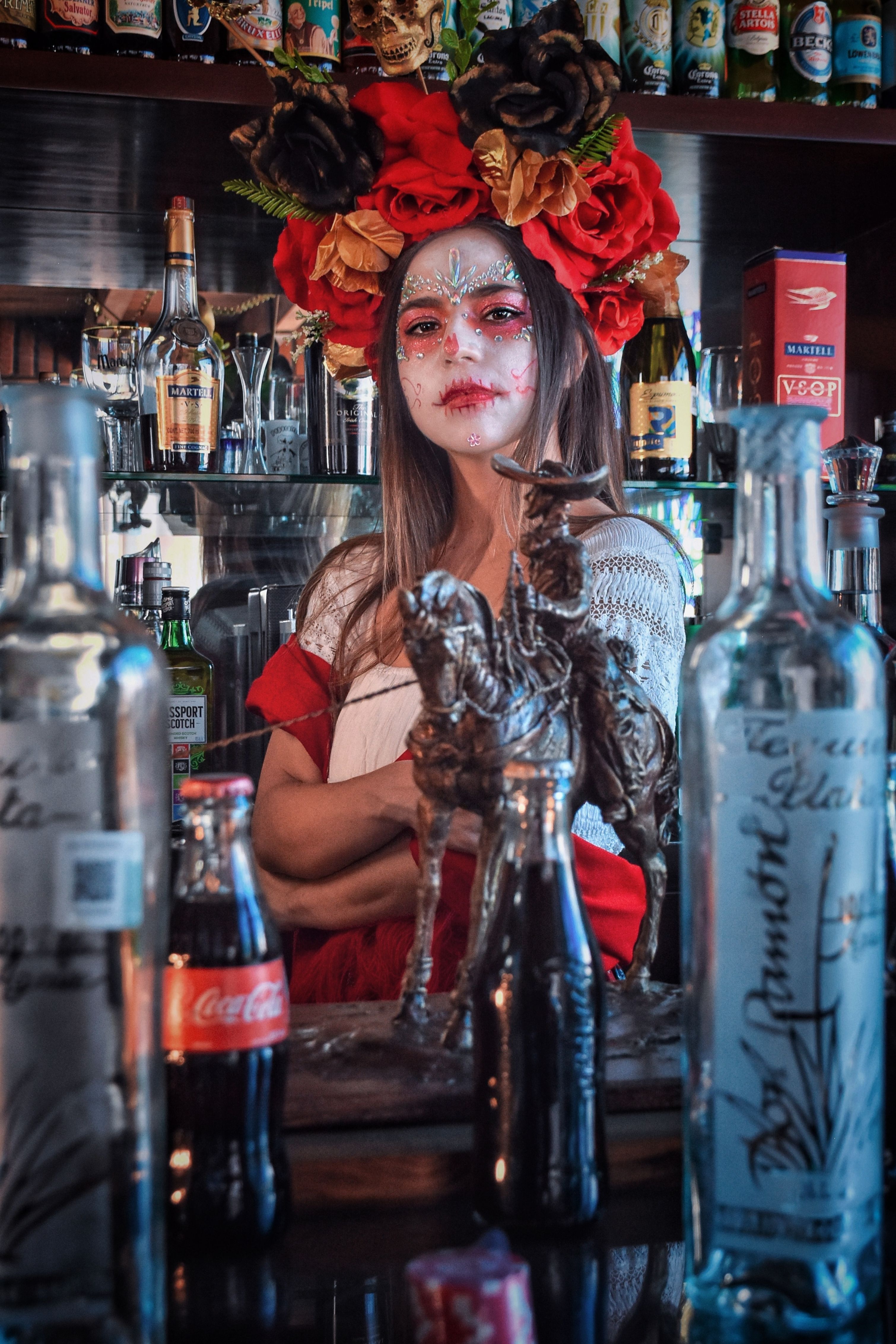 Woman Behind a Bar · Free Stock Photo
