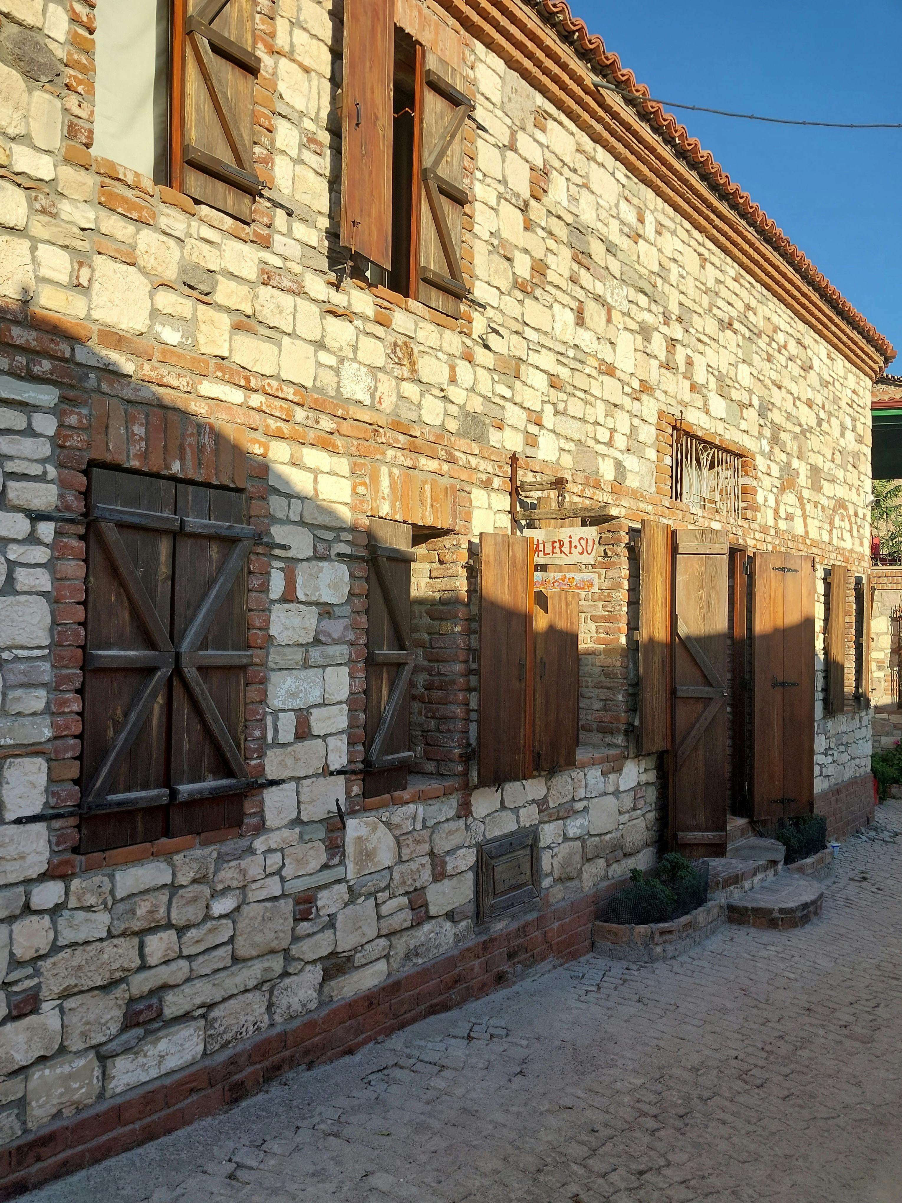 Facade of a Stone Building · Free Stock Photo