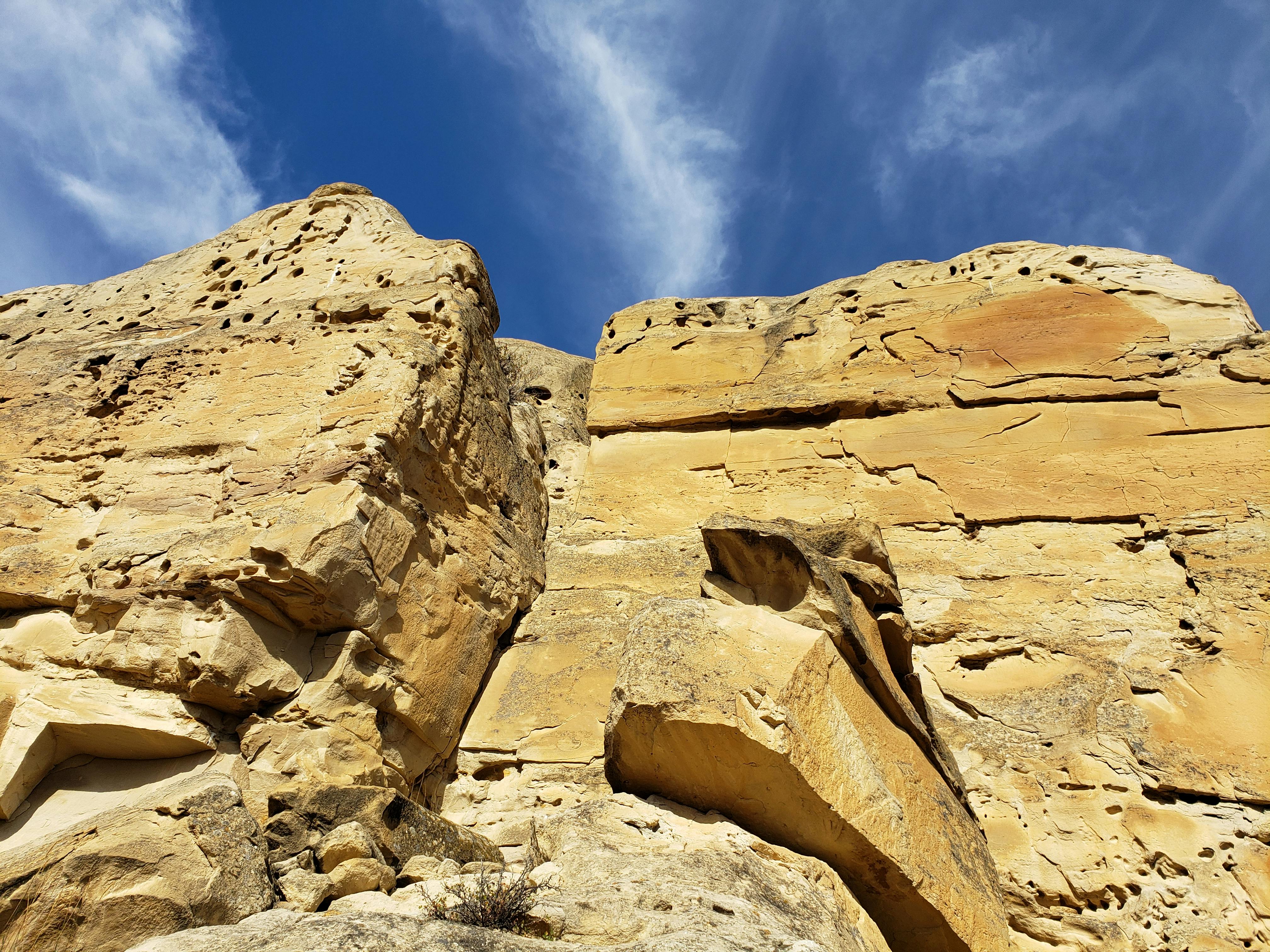 A Brown Rock Mountain Under Blue Sky · Free Stock Photo